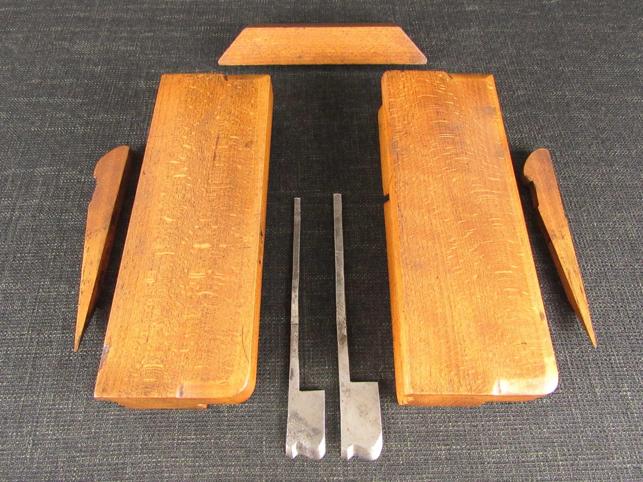 Pair of ATKIN LATE W MOSS Lambs Tongue Sash Window Moulding Planes with ...