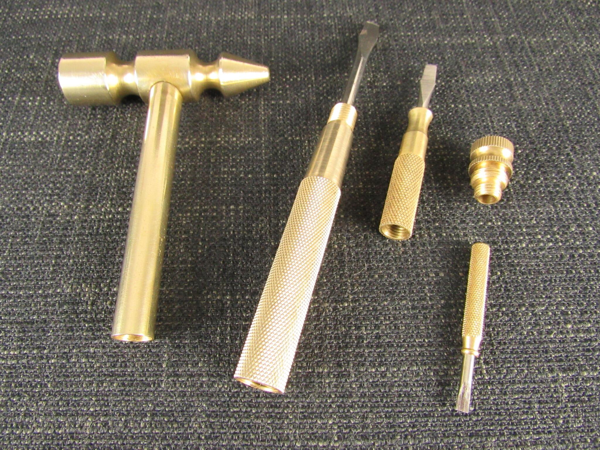 Brass Hammer & Screwdriver Multi Tool *SOLD*