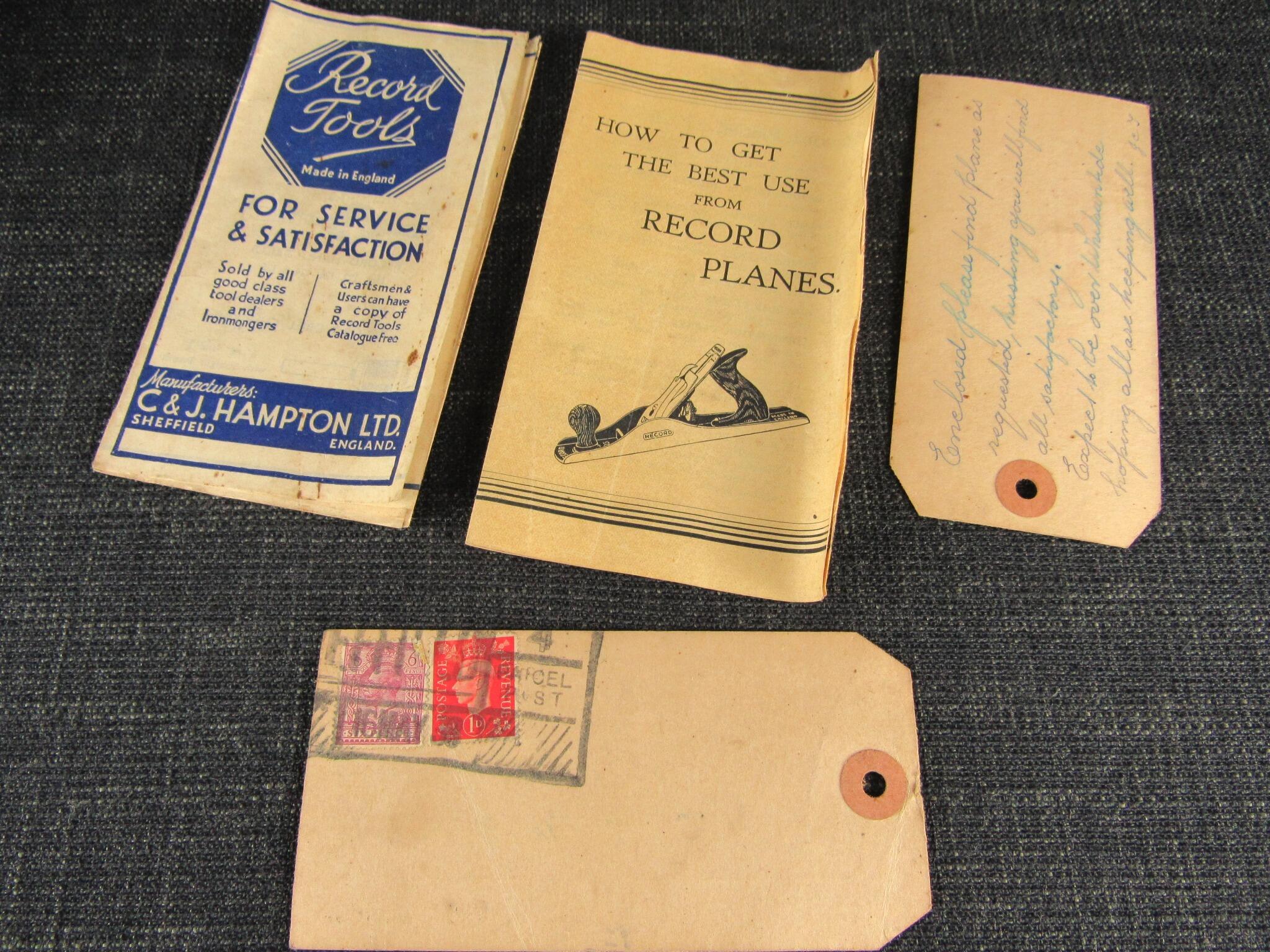 record tools catalogue