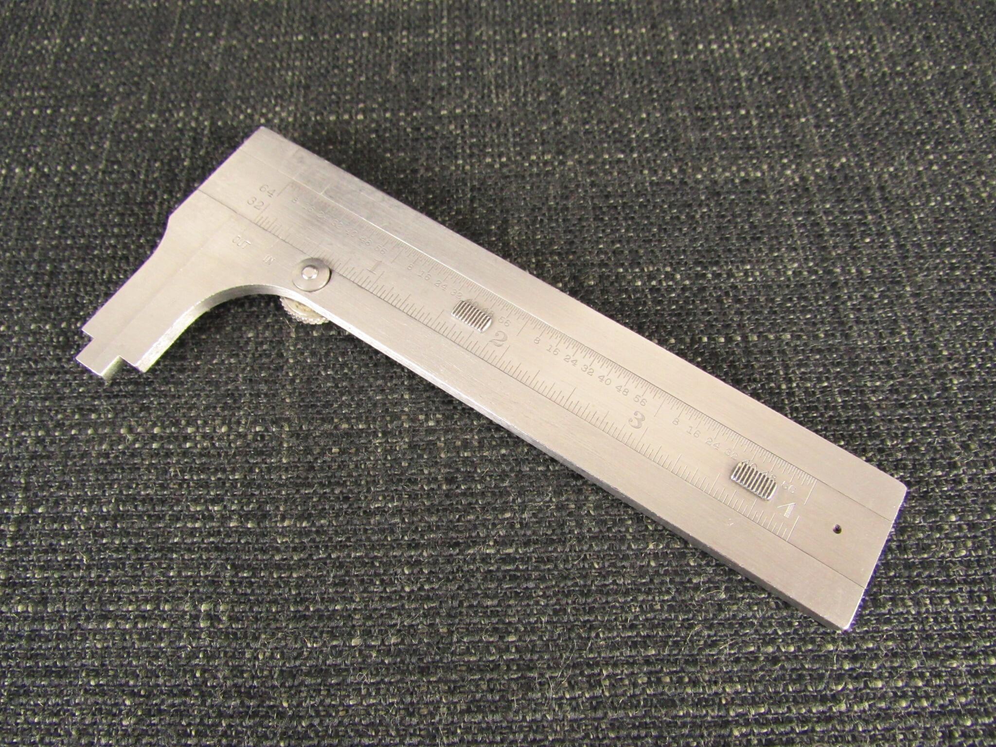 STARRETT 1025 Pocket Slide Rule Caliper - 5 inch *SOLD*