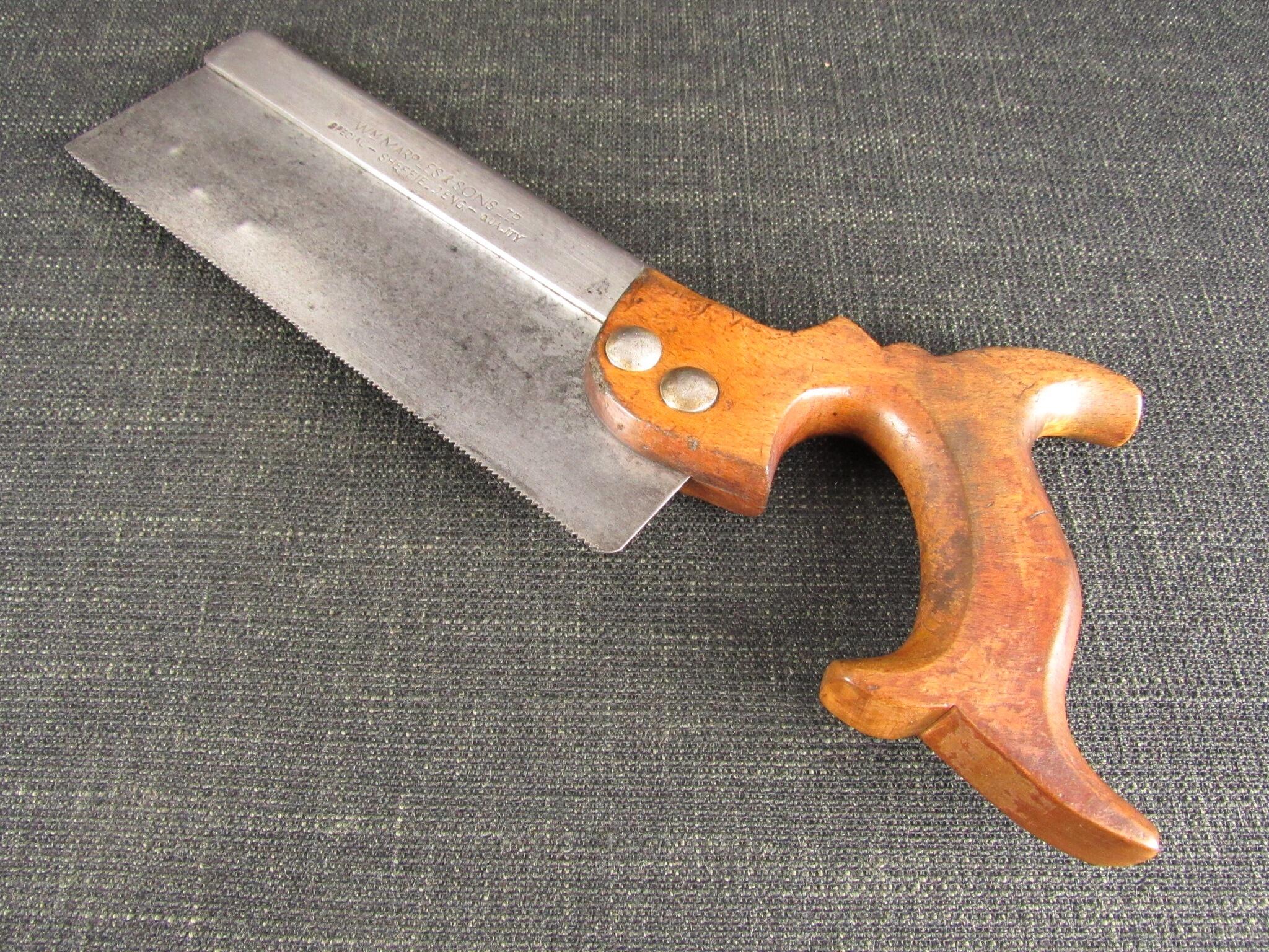 MARPLES Special Quality Steel Back Saw - 8 inch *SOLD*