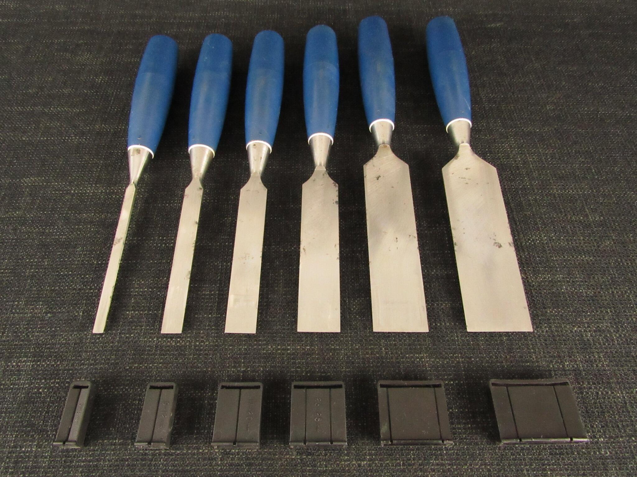 Set of 6 STANLEY 5002 Bevel Edge Chisels - Made in England *SOLD*