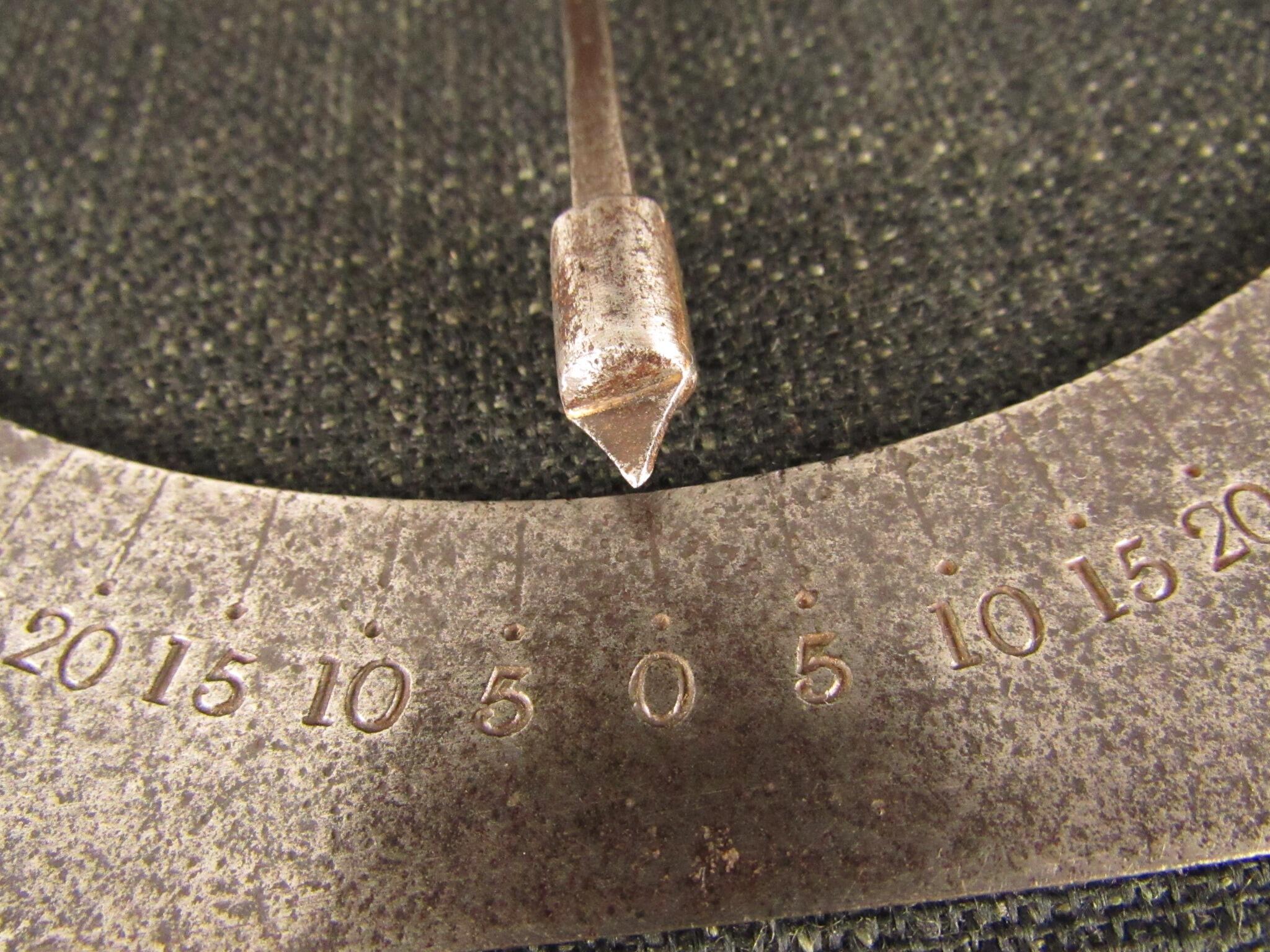 Antique Protractor Angle Finder with Hanging Pointer - F GOODISON *SOLD*