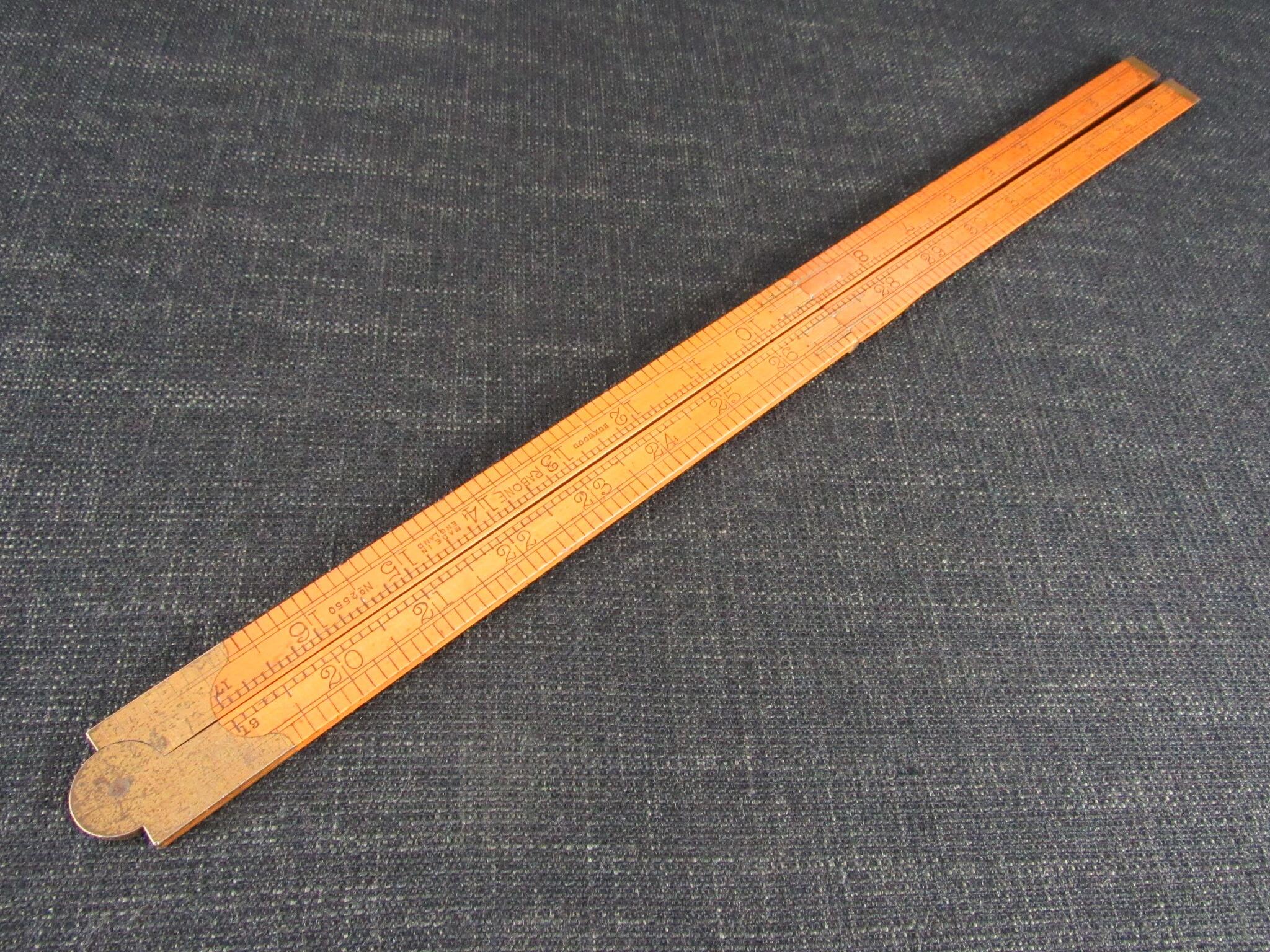 RABONE 2550 Boxwood Rule with Bevelled Edge - 3 foot 4 fold