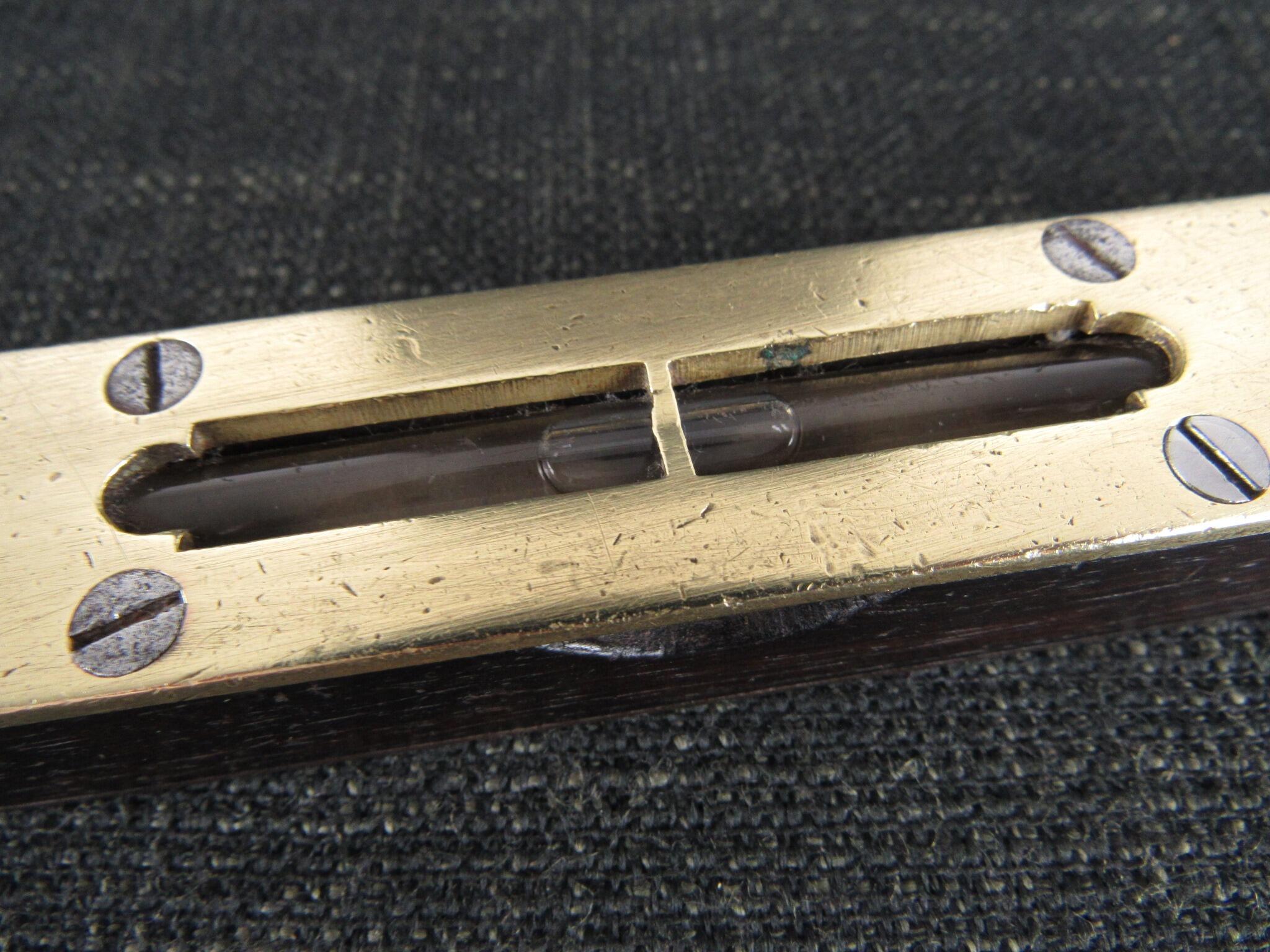 Unusual MARPLES 8 inch Rosewood Level with Steel Sole