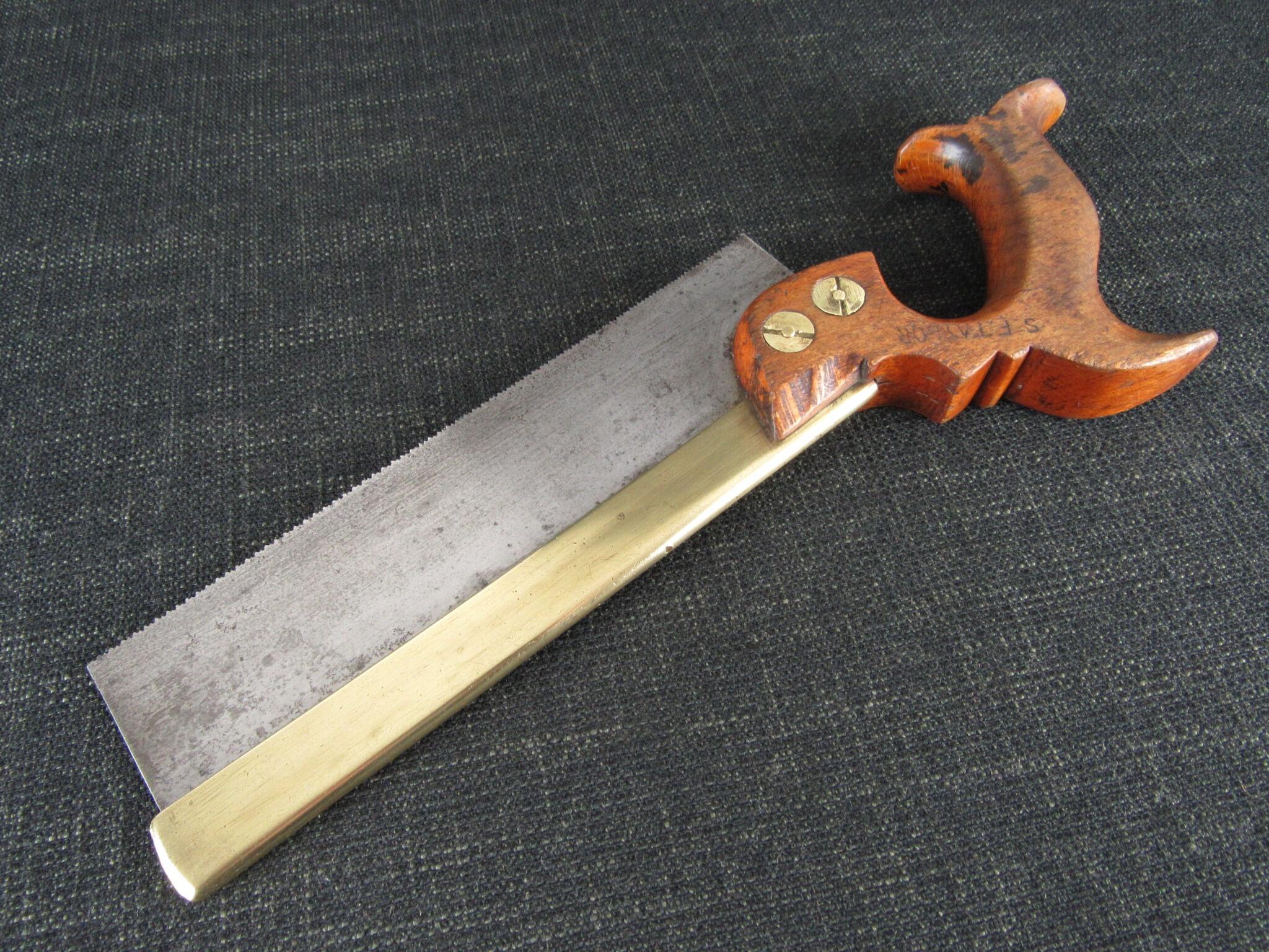 EDWARD PRESTON 8 inch Brass Back Dovetail Saw *SOLD*