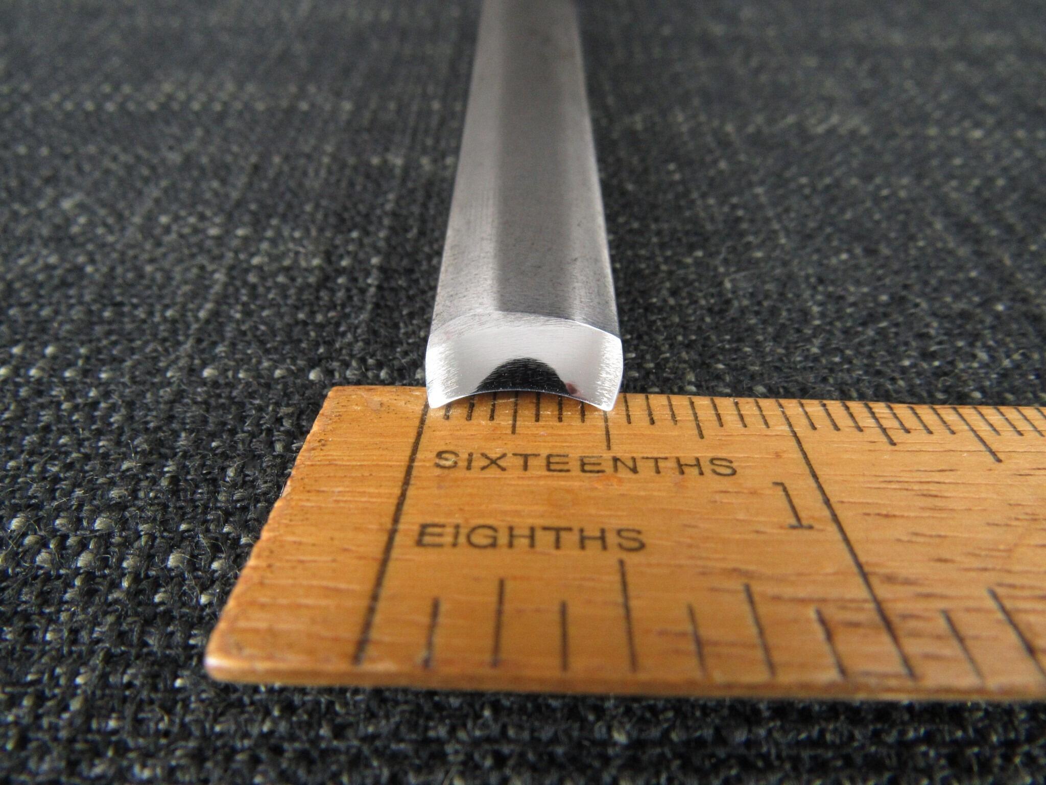 ASHLEY ILES 1/2 inch No 6 Straight Carving Gouge - Bubinga Handle