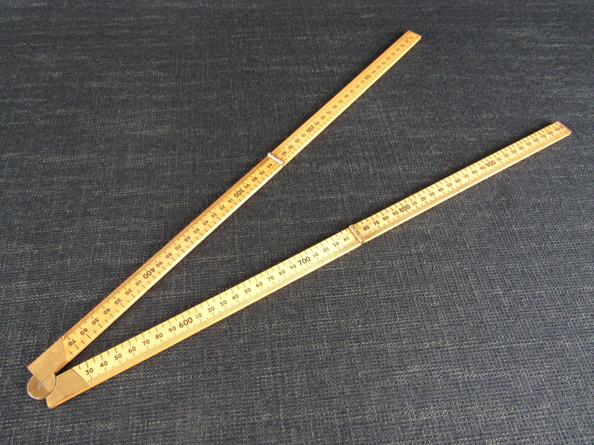 Patent RABONE CHESTERMAN 1162 Imperial & Metric Boxwood Rule - 3ft - 1 ...