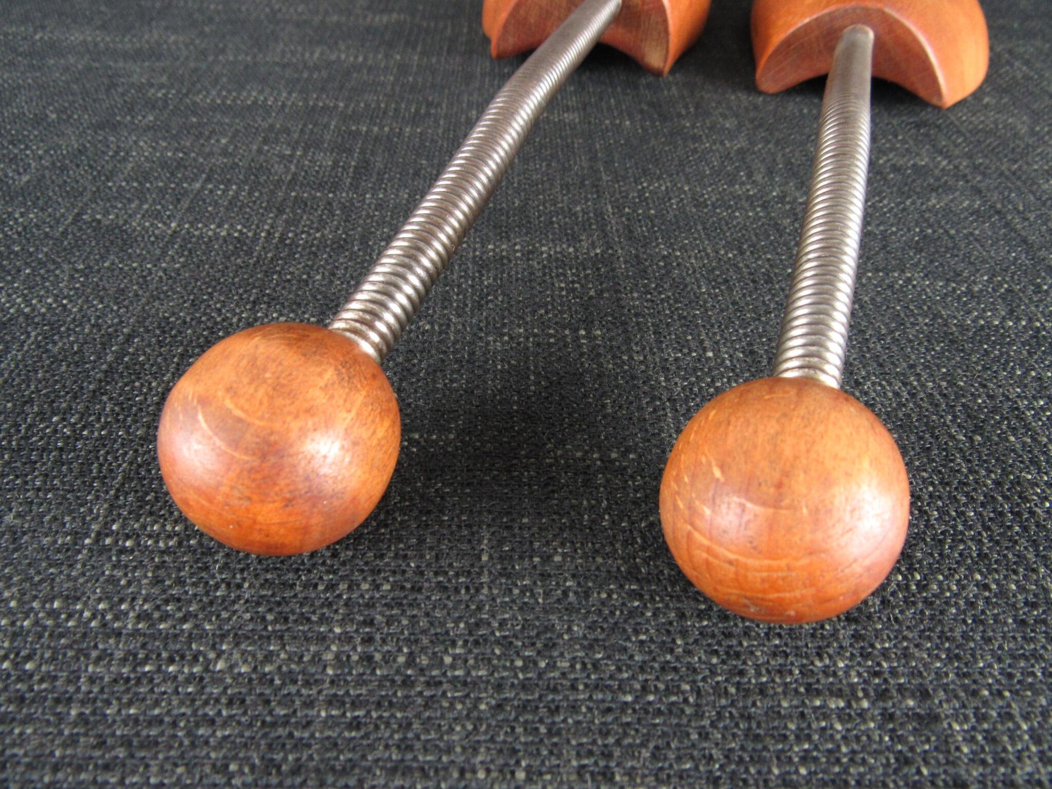 Two Vintage Wooden Shoe Trees or Keepers