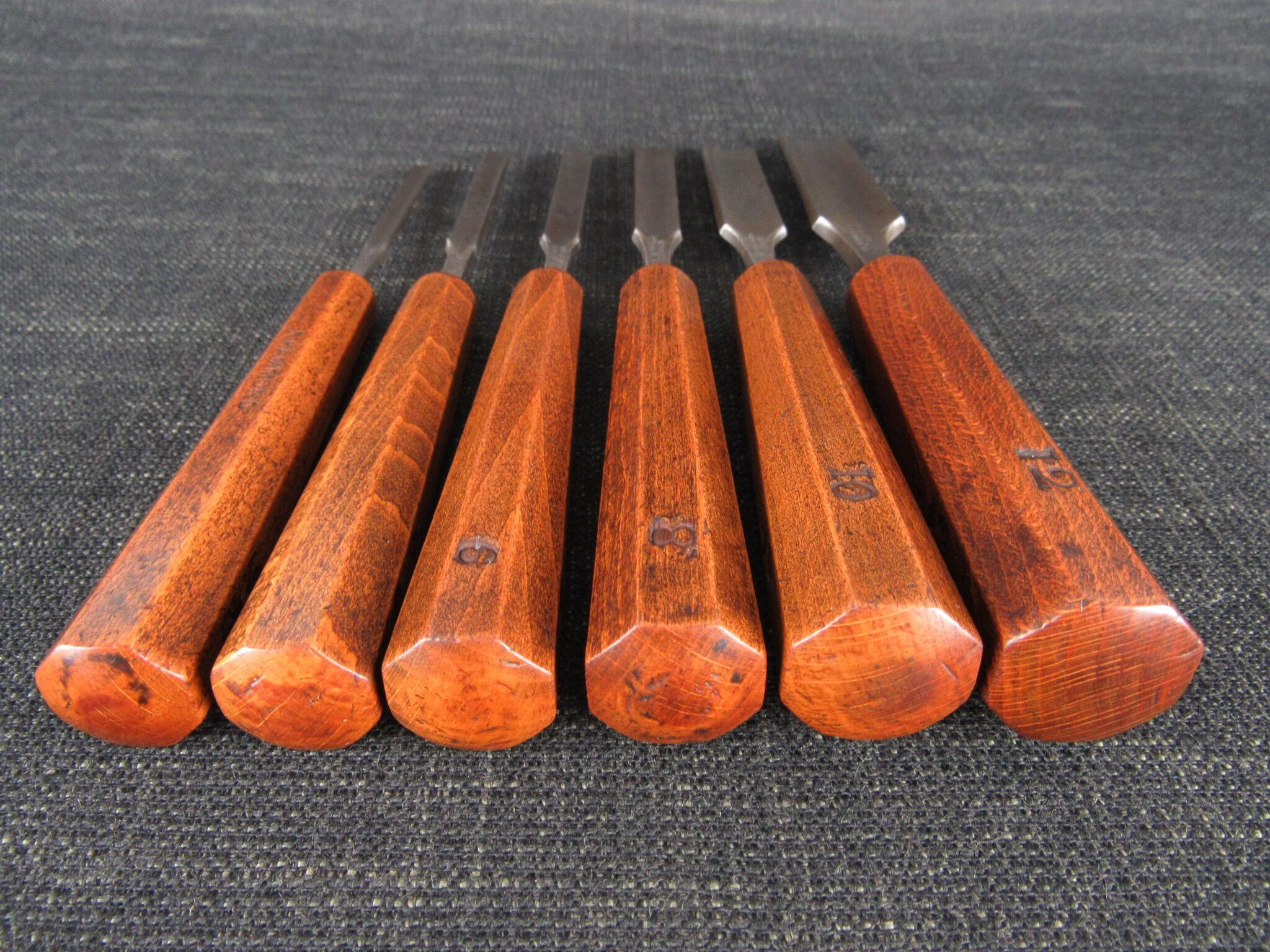 Graduated Set of 6 WARD Firmer Gouges *SOLD*