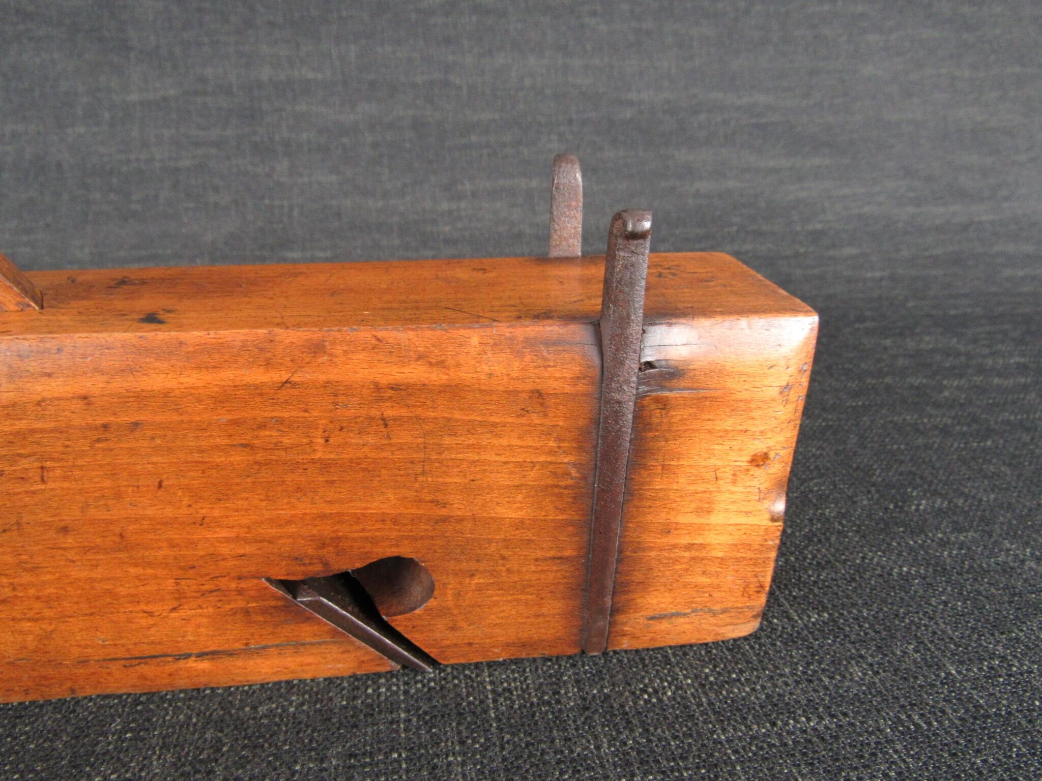 Impressive Large Handled Wooden Skew Rebate Plane *SOLD*