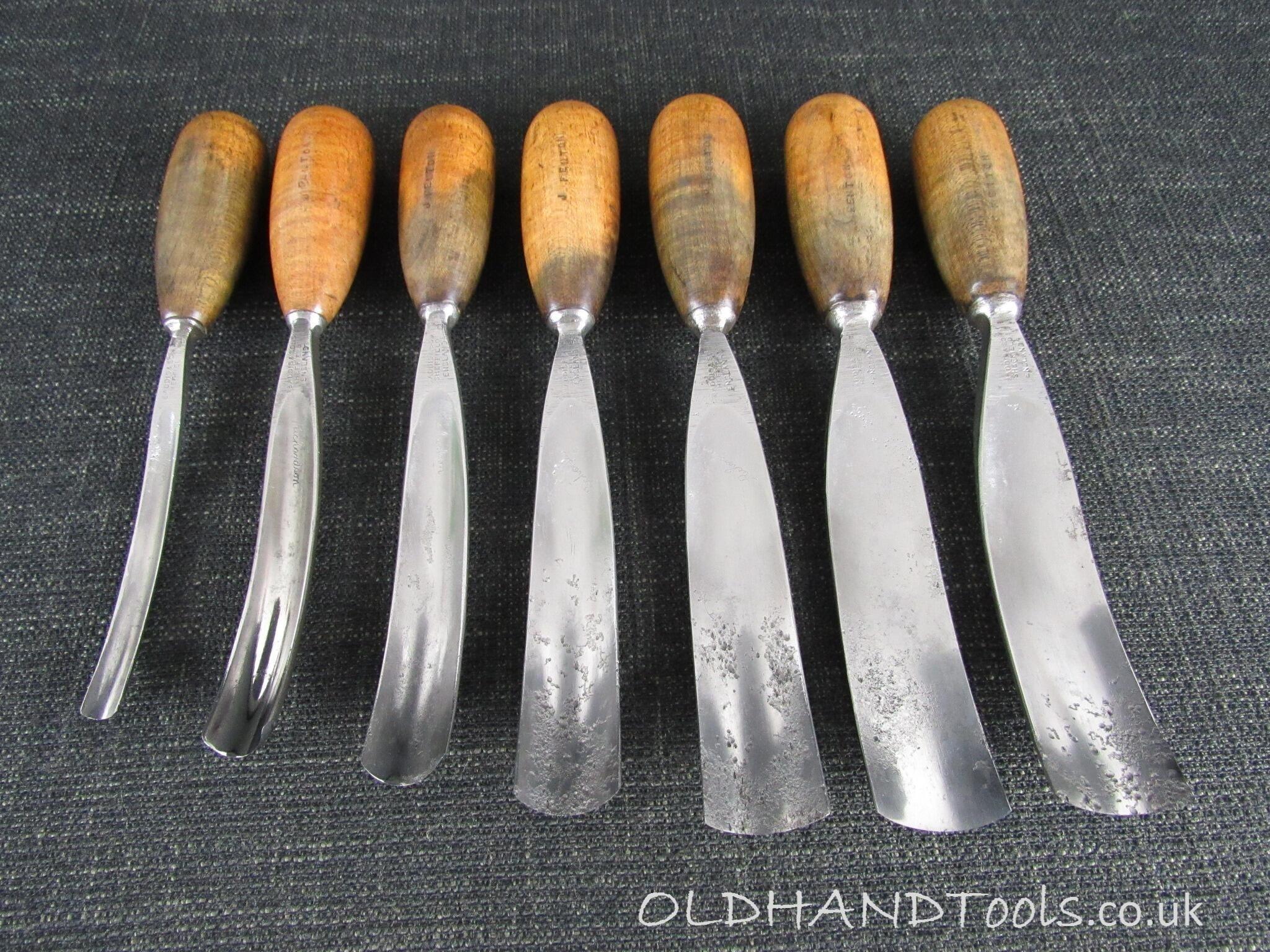 7 JB ADDIS Curved or Sow Back Carving Gouges