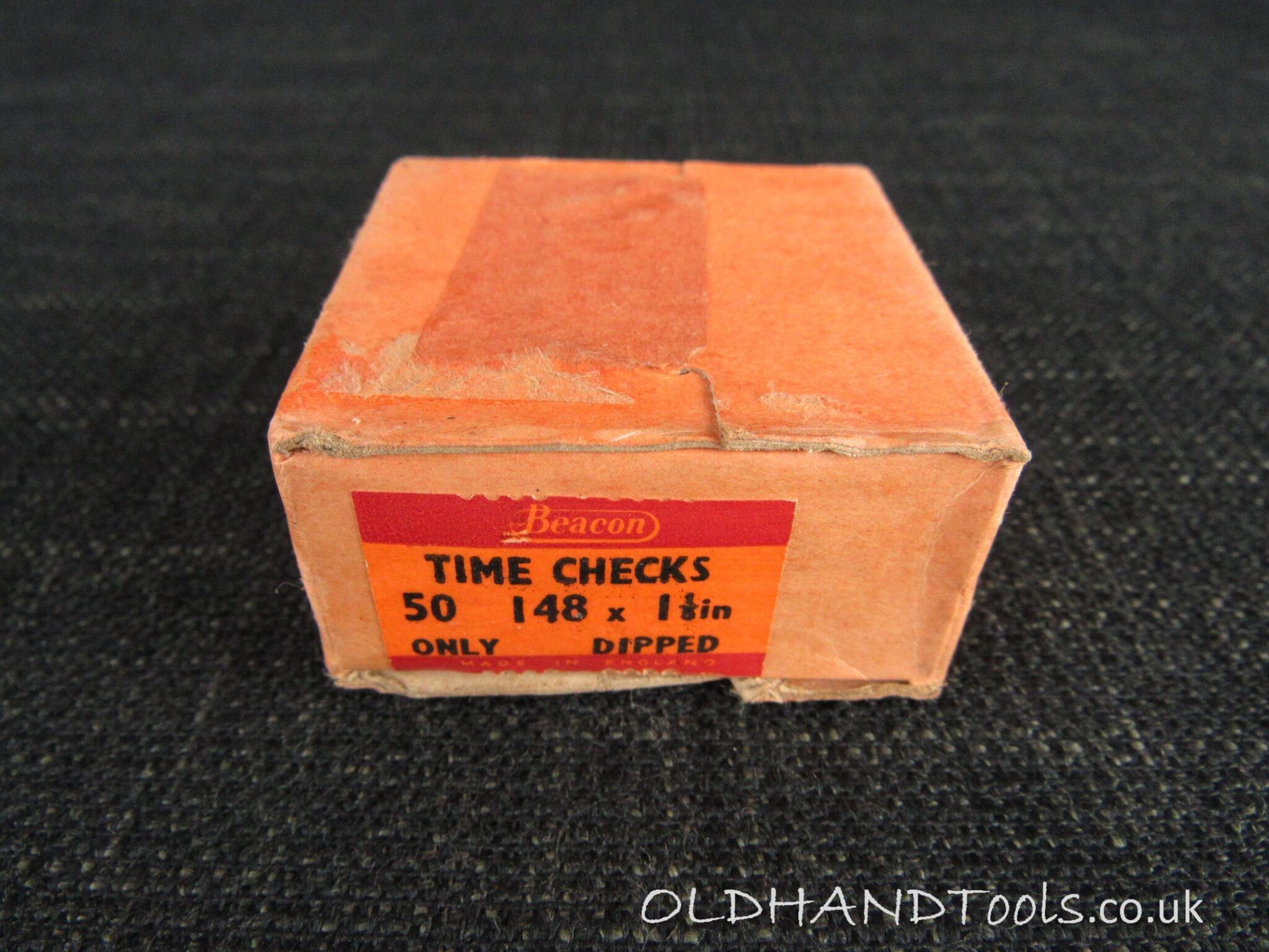 Full Box of 50 Brass Time Checks - Tokens *SOLD*