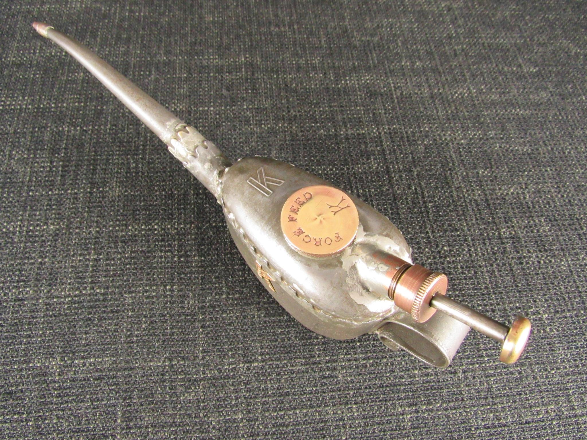 Patent KAYES 1/6th Pint Force Feed Oil Can *SOLD*