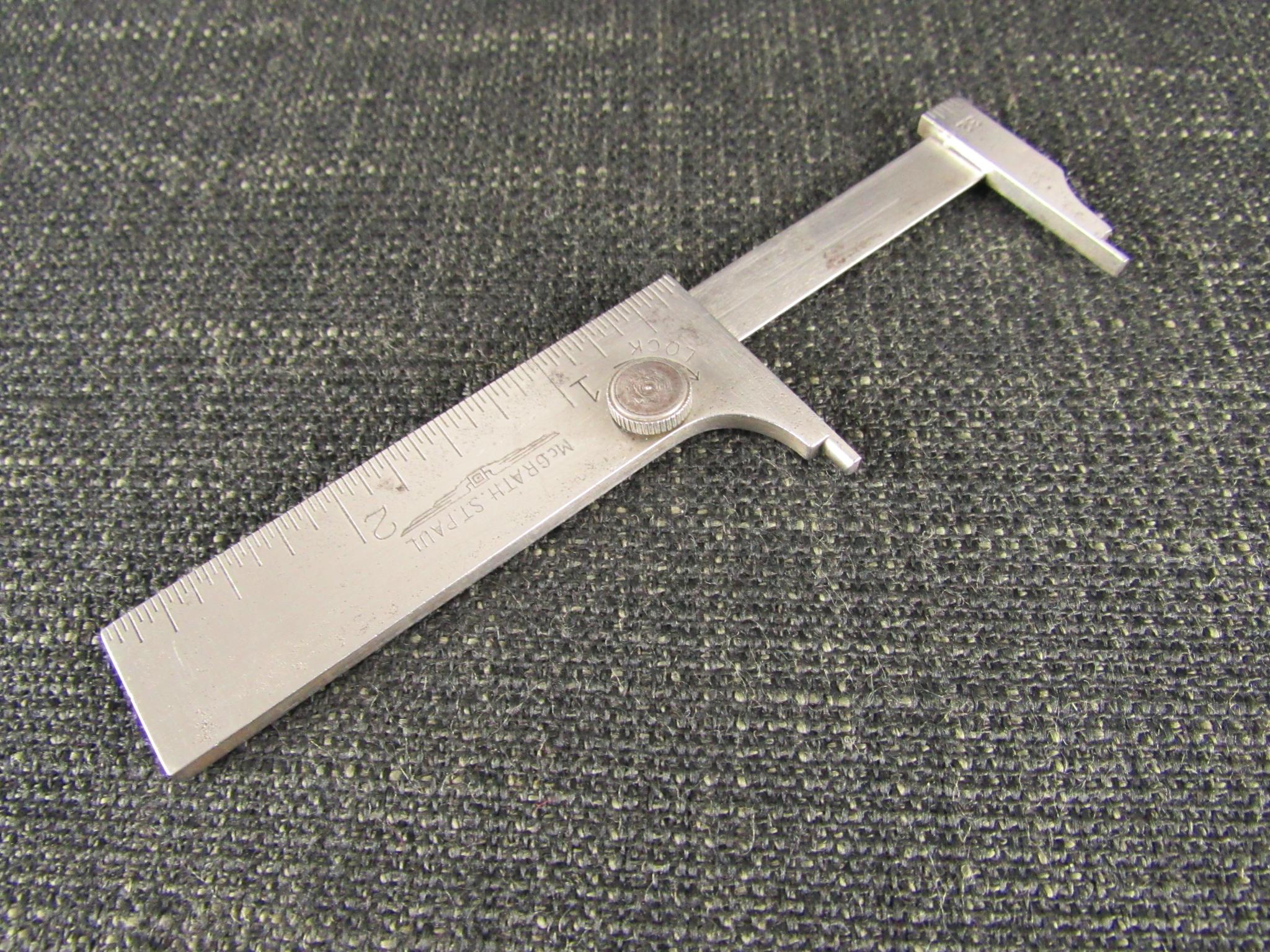 Small Vernier Caliper by McGRATH of ST PAUL USA *SOLD*