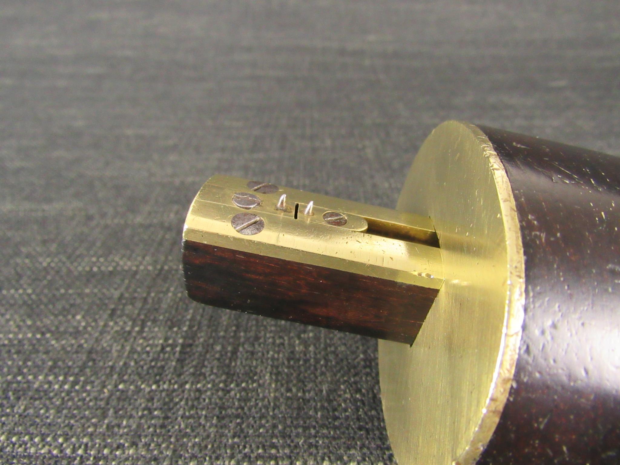 BUCK & HICKMAN Brass Framed Mortice Gauge with Oval Head *SOLD*