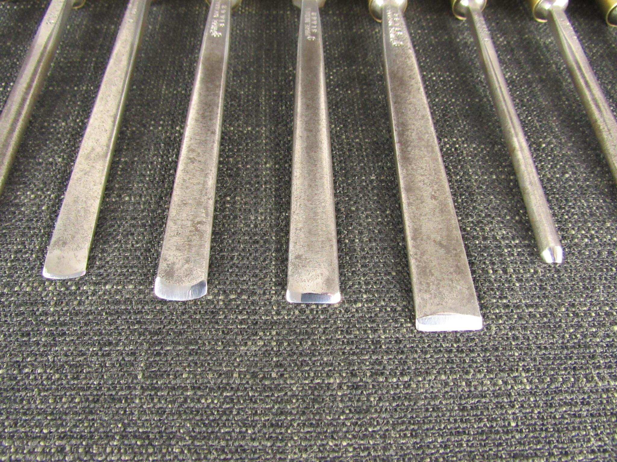 Set of 11 Antique JB ADDIS Carving Tools - 9 Prize Medals *SOLD*