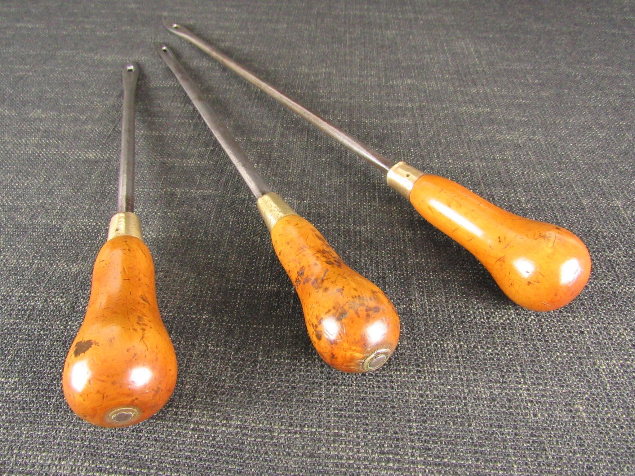 3 Saddlers & Harness Makers Collar Awls - BLANCHARD *SOLD*