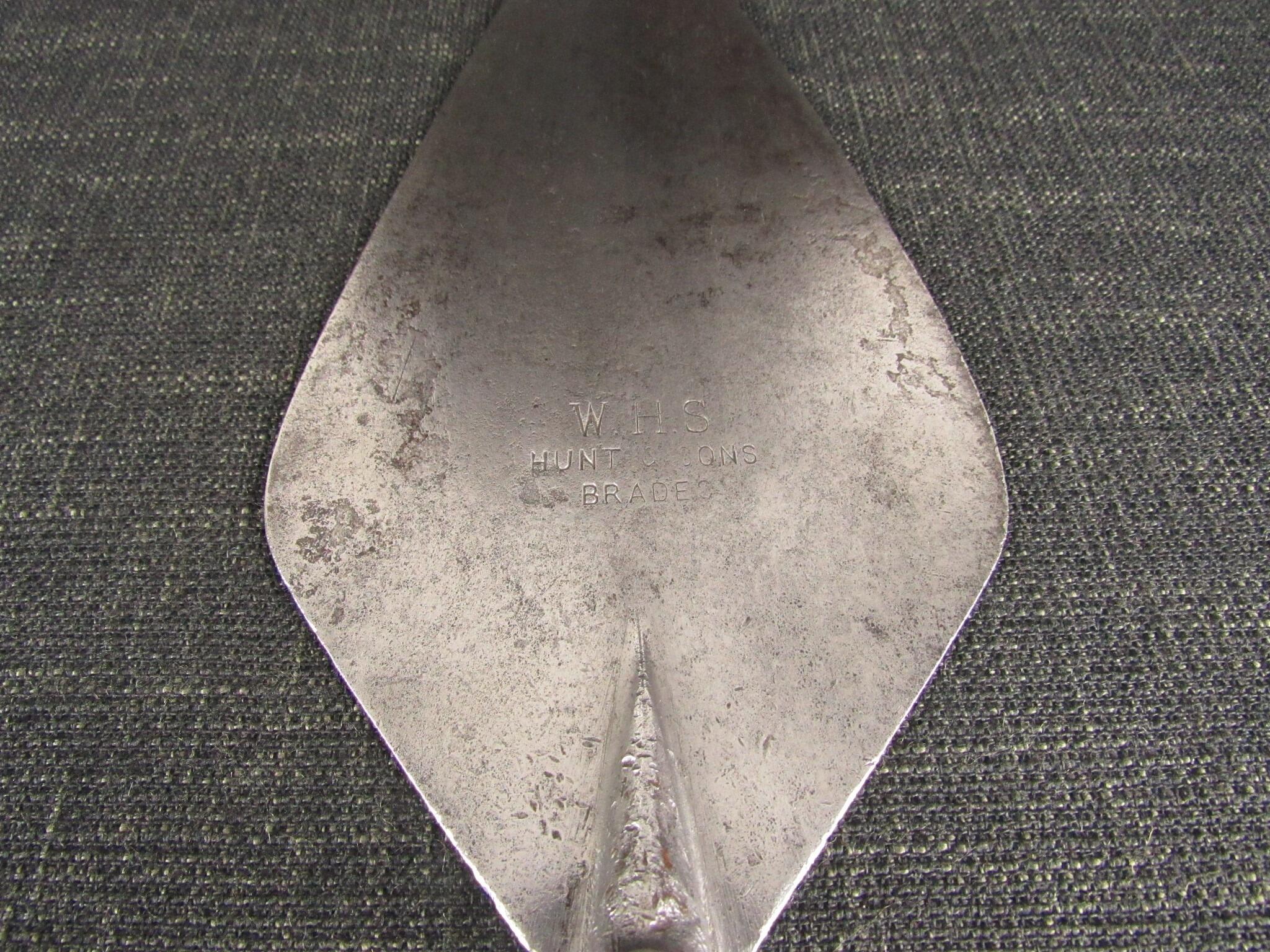 Vintage WHS BRADES Capped Bricklayers Trowel - 11 inch *SOLD*