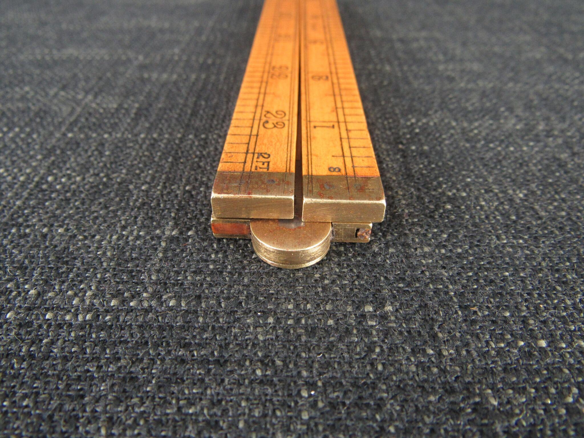 RABONE 1375 Boxwood Rule with Military Marks - 2 foot 4 fold *SOLD*