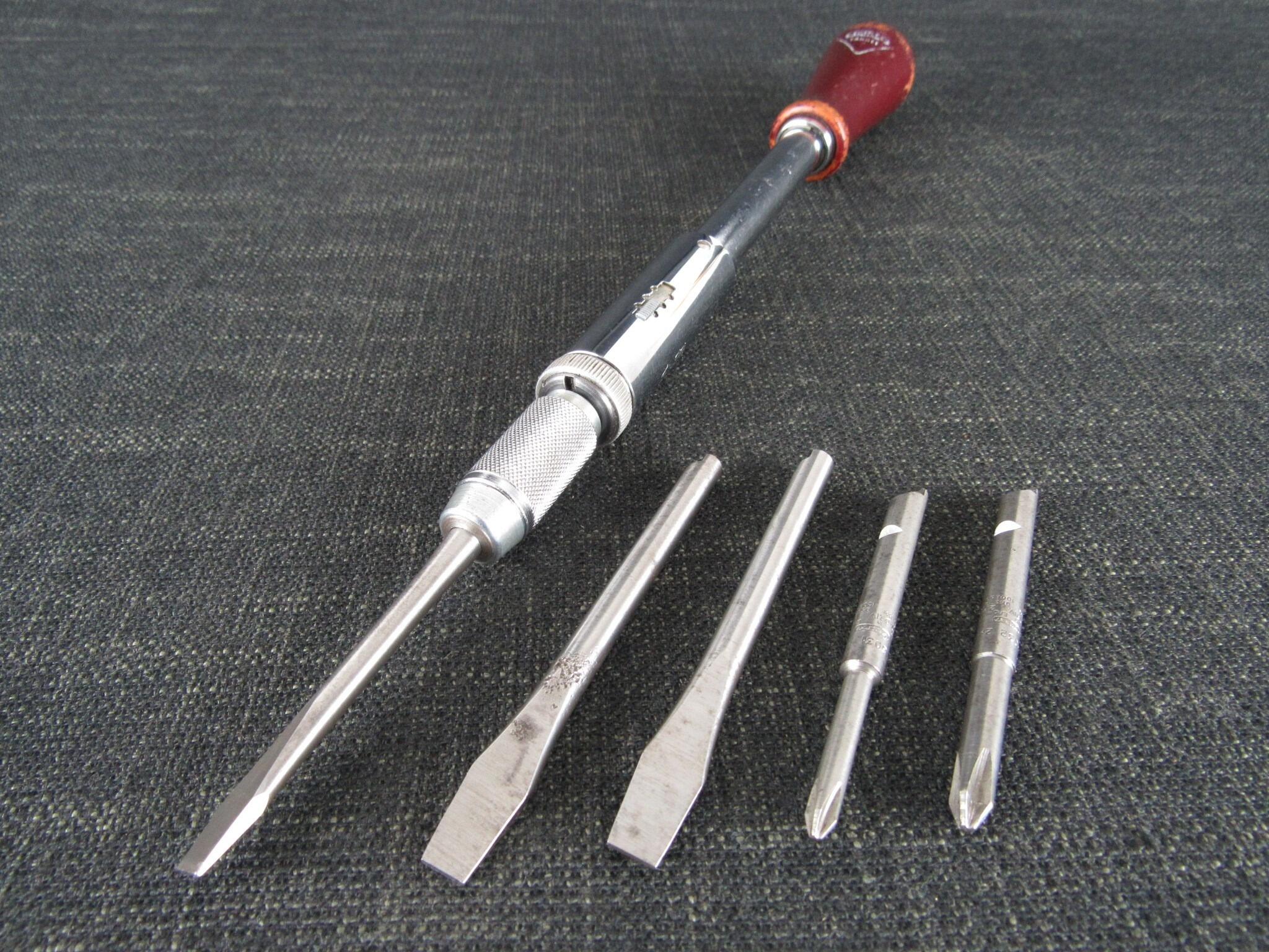 STANLEY Yankee 130A Spiral Ratchet Screwdriver + 5 Bits *SOLD*