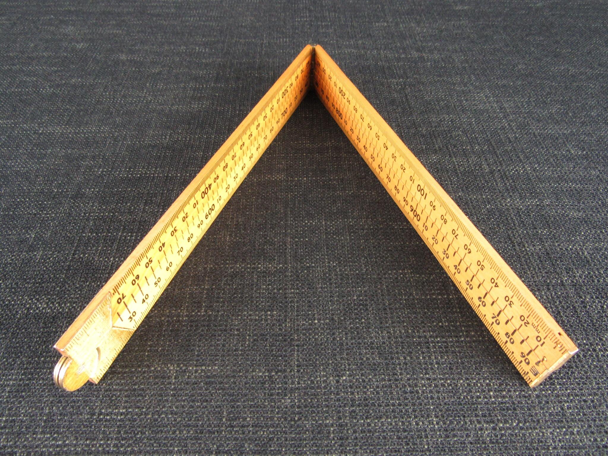 Patent RABONE CHESTERMAN 1162 Imperial & Metric Boxwood Rule - 3ft - 1 ...