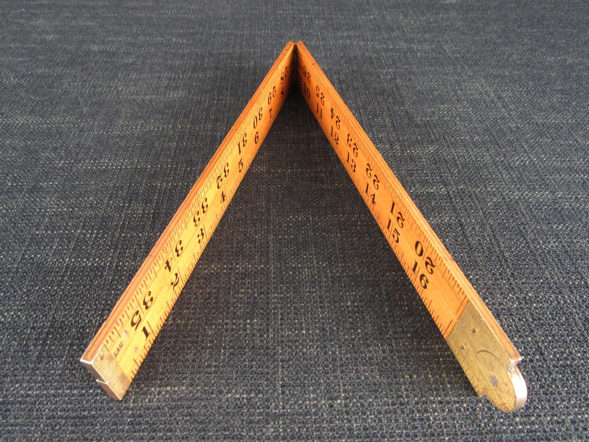 RABONE 0608 Blindmans' Boxwood Rule - 3 foot 4 fold *SOLD*