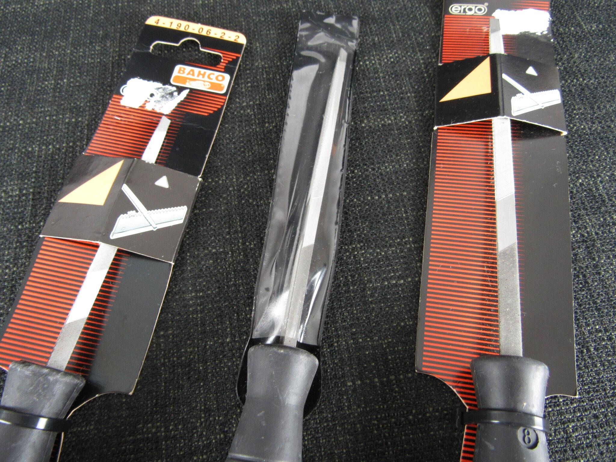 3 Unused BAHCO Saw Sharpening Files *SOLD*