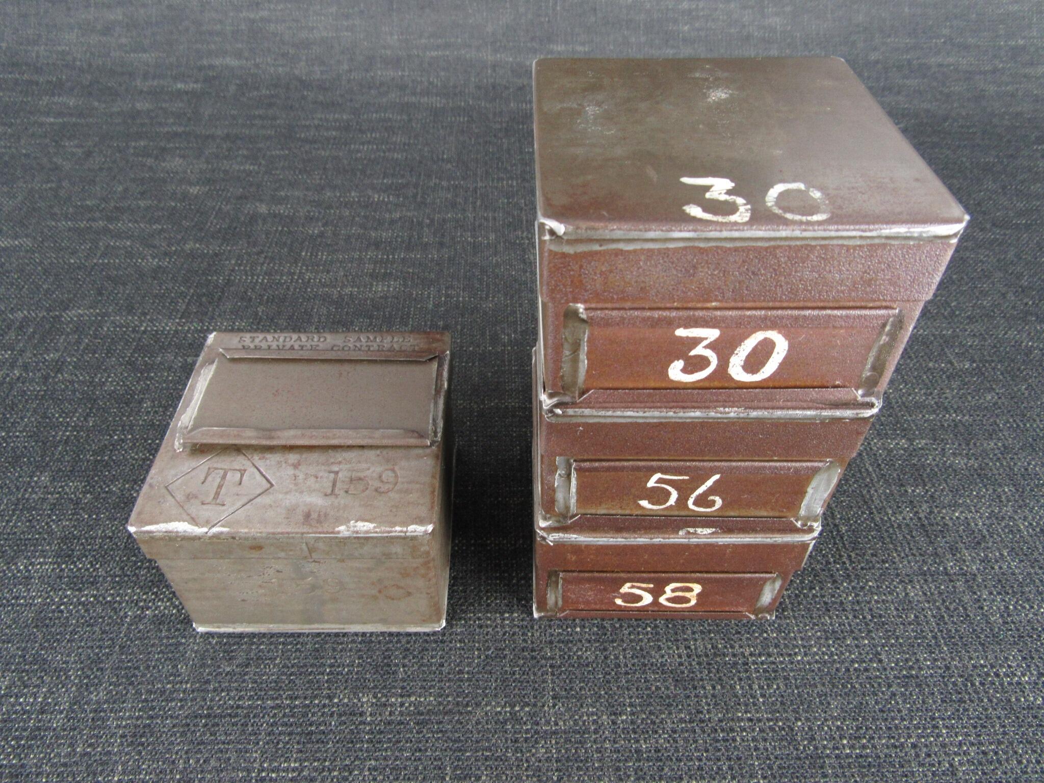 4 Metal Storage Boxes - Standard Sample Private Contract