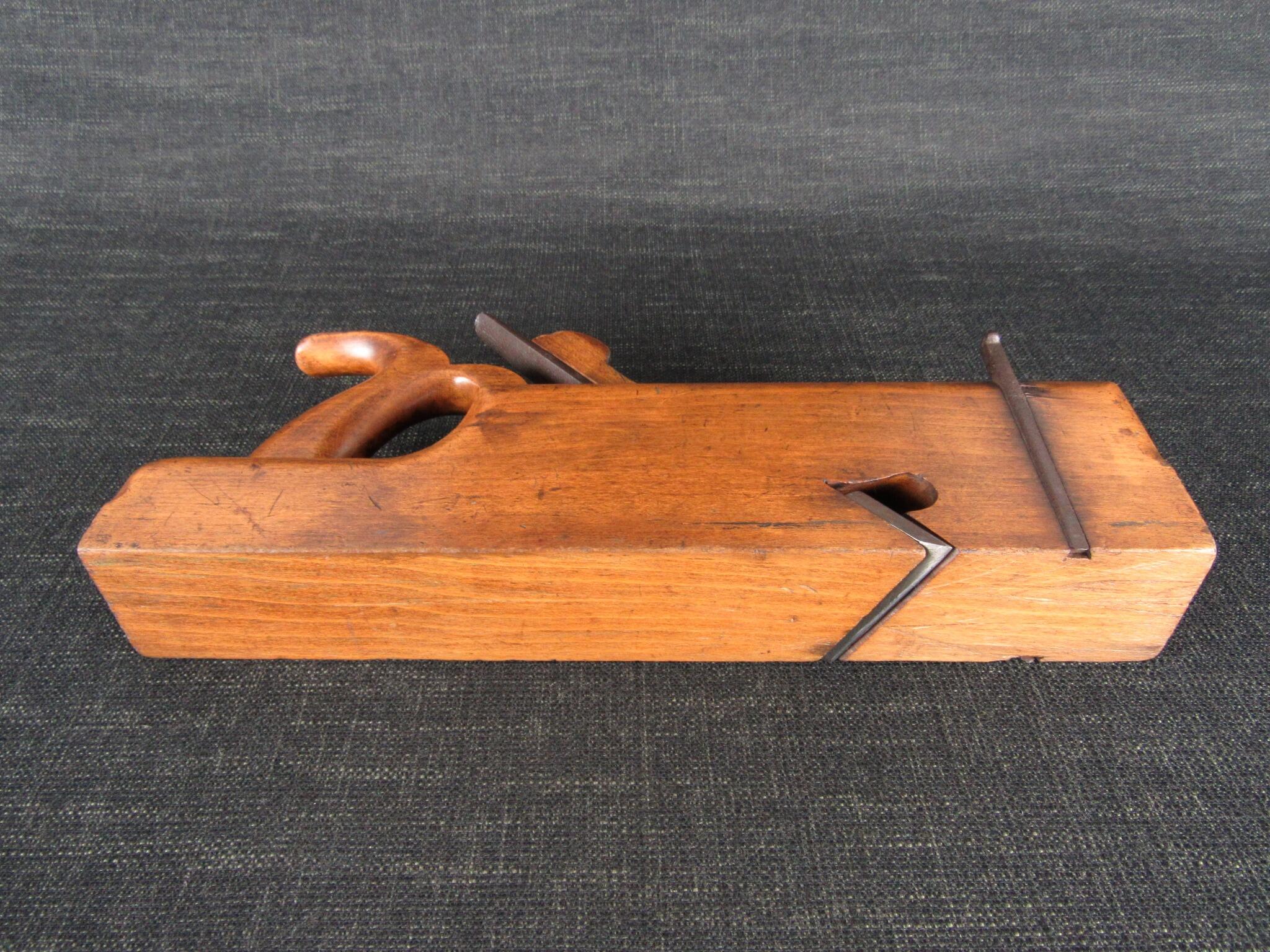 Impressive Large Handled Wooden Skew Rebate Plane *SOLD*