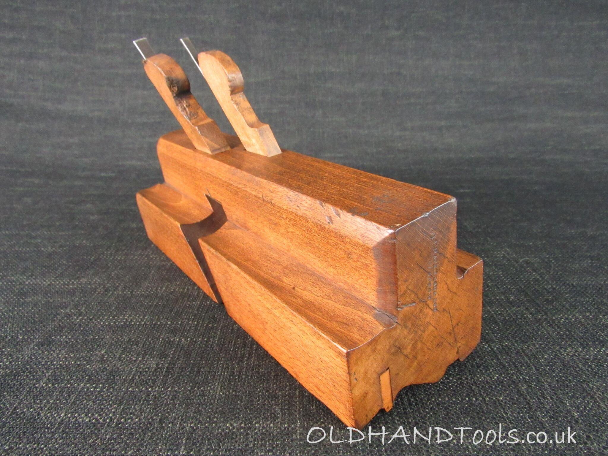 Wide MATHIESON Twin Iron Moulding Plane - Grecian Ogee