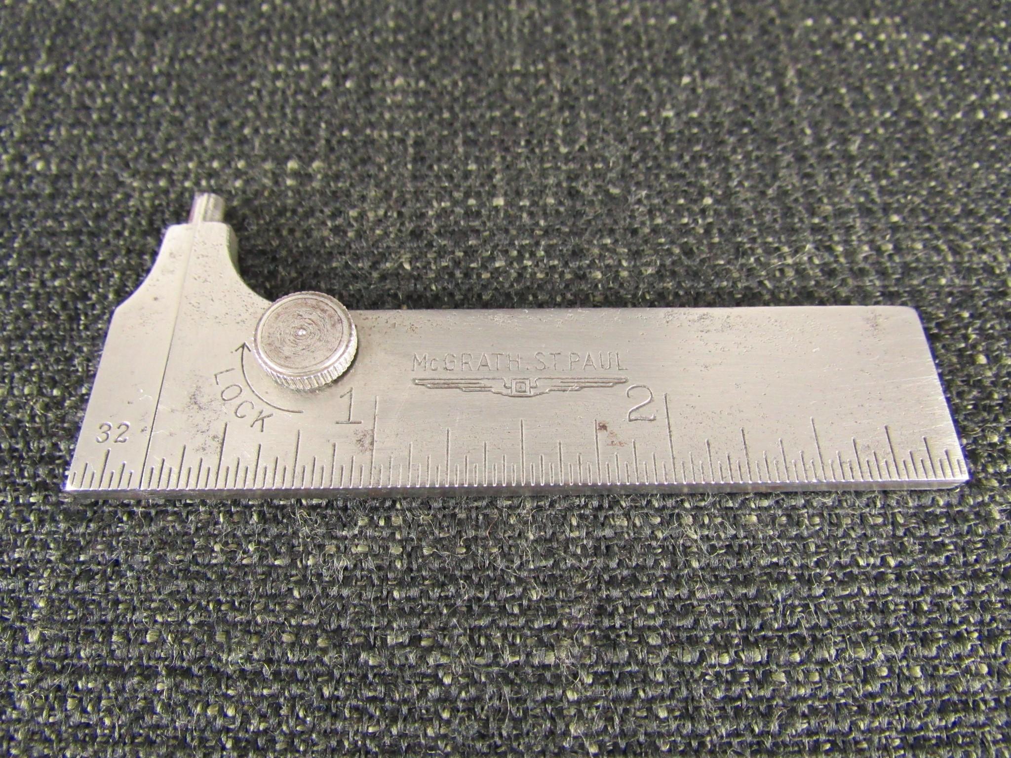 Small Vernier Caliper by McGRATH of ST PAUL USA *SOLD*