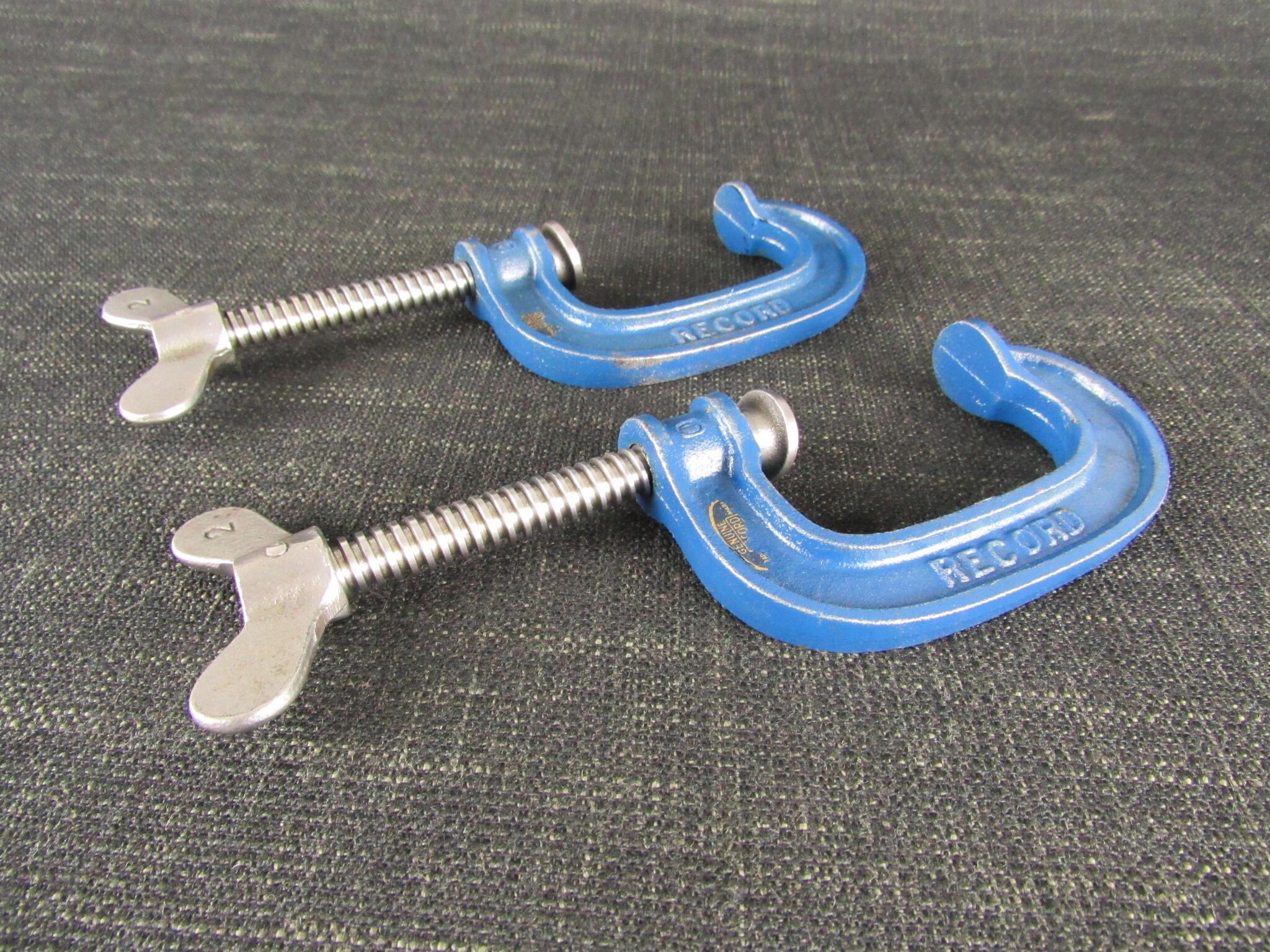 Pair of 2 inch RECORD G Clamps *SOLD*