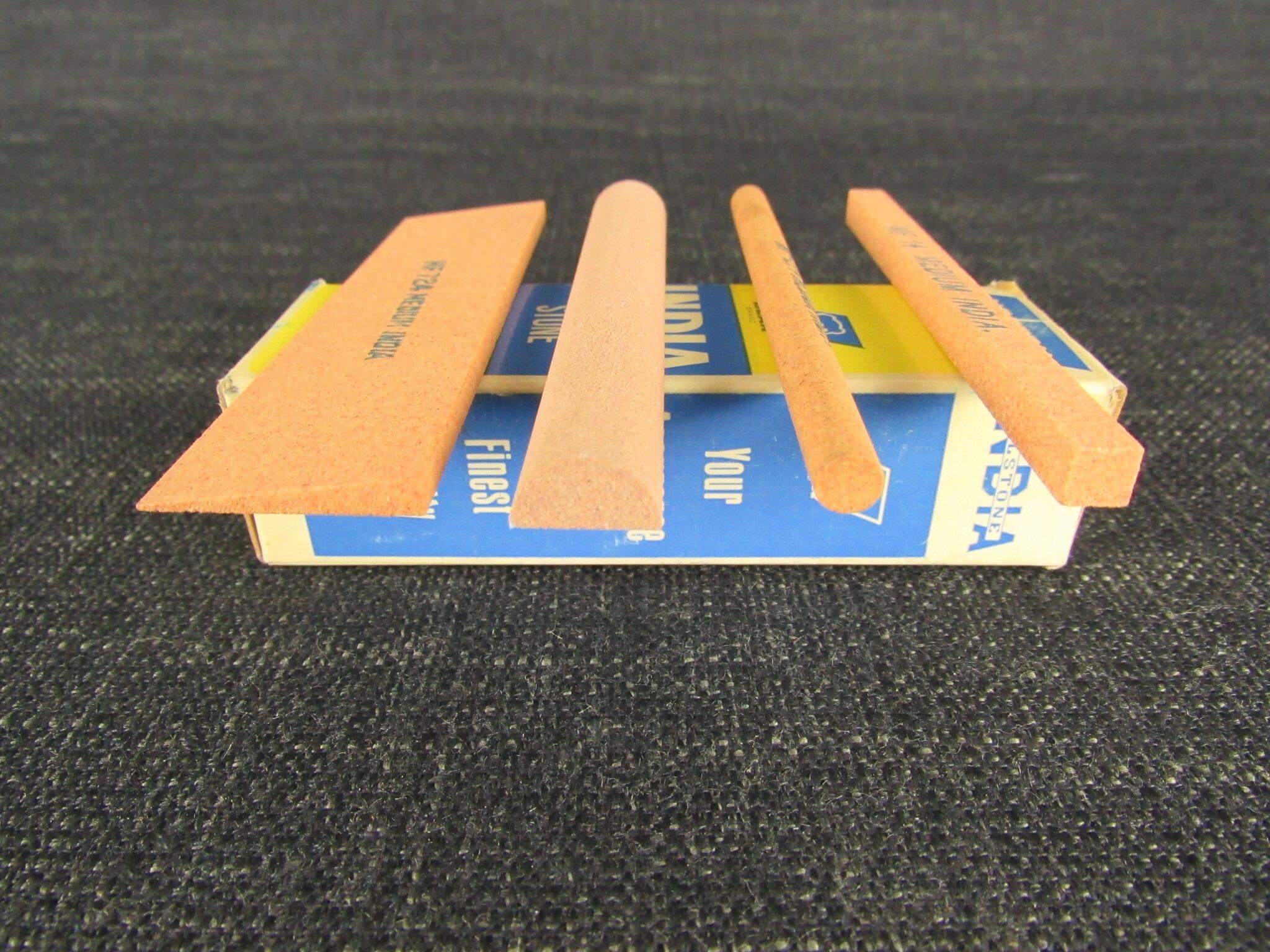 NORTON India Sharpening Slip Stones - Unused *SOLD*