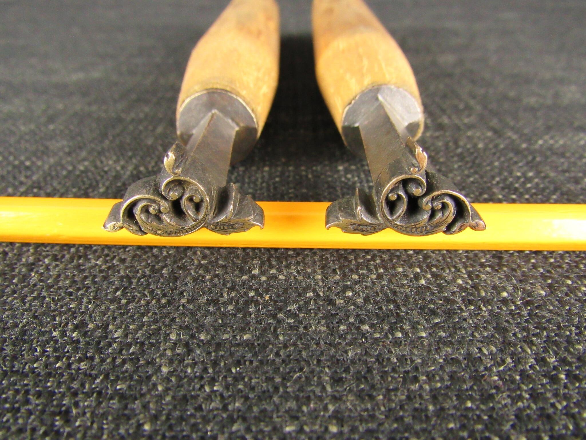 Pair of Vintage Bookbinders Corner Finishing Tools *SOLD*