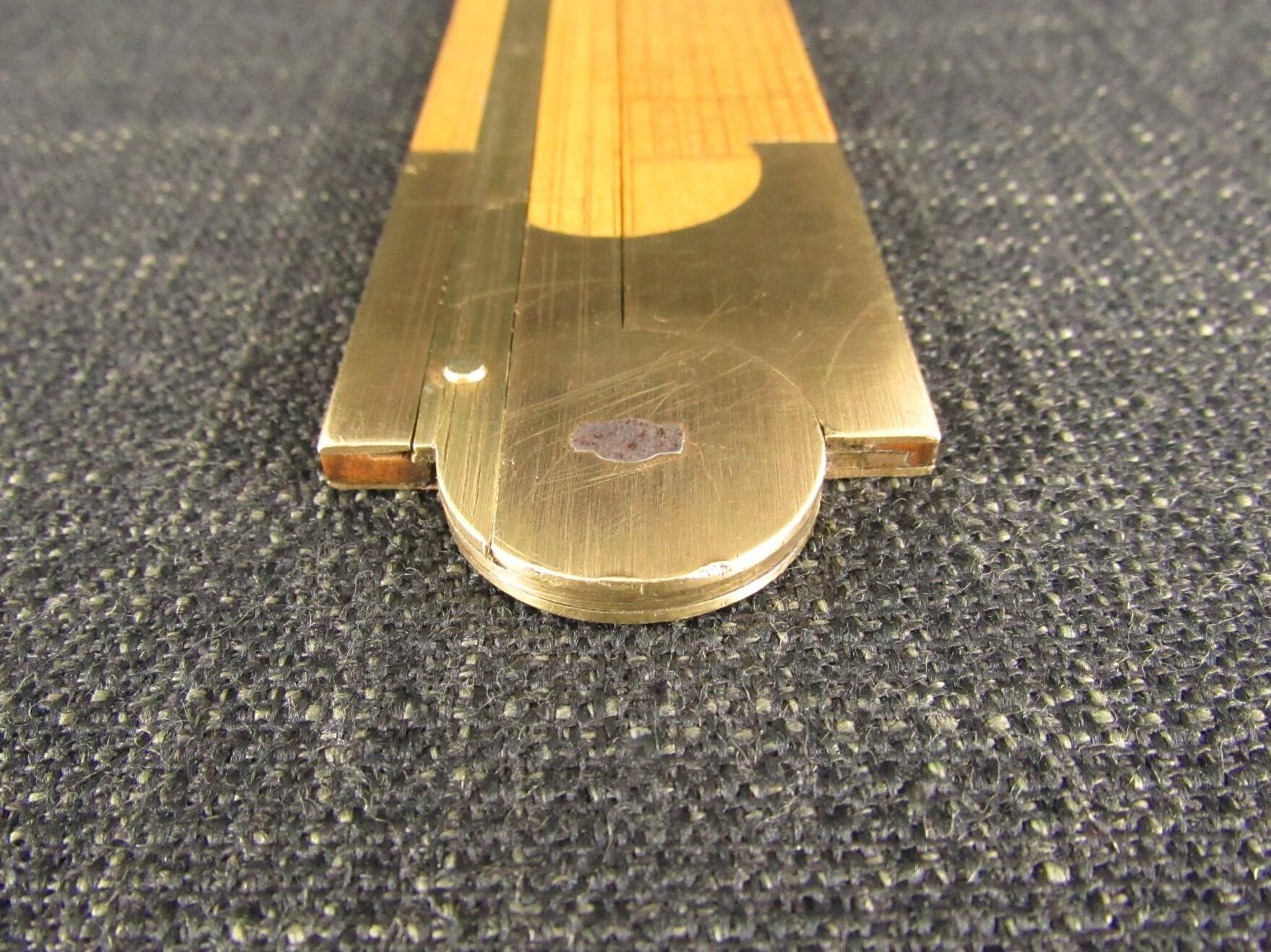 PRESTON Boxwood Routledge Engineers Rule with Brass Slide - 2 foot 2 ...