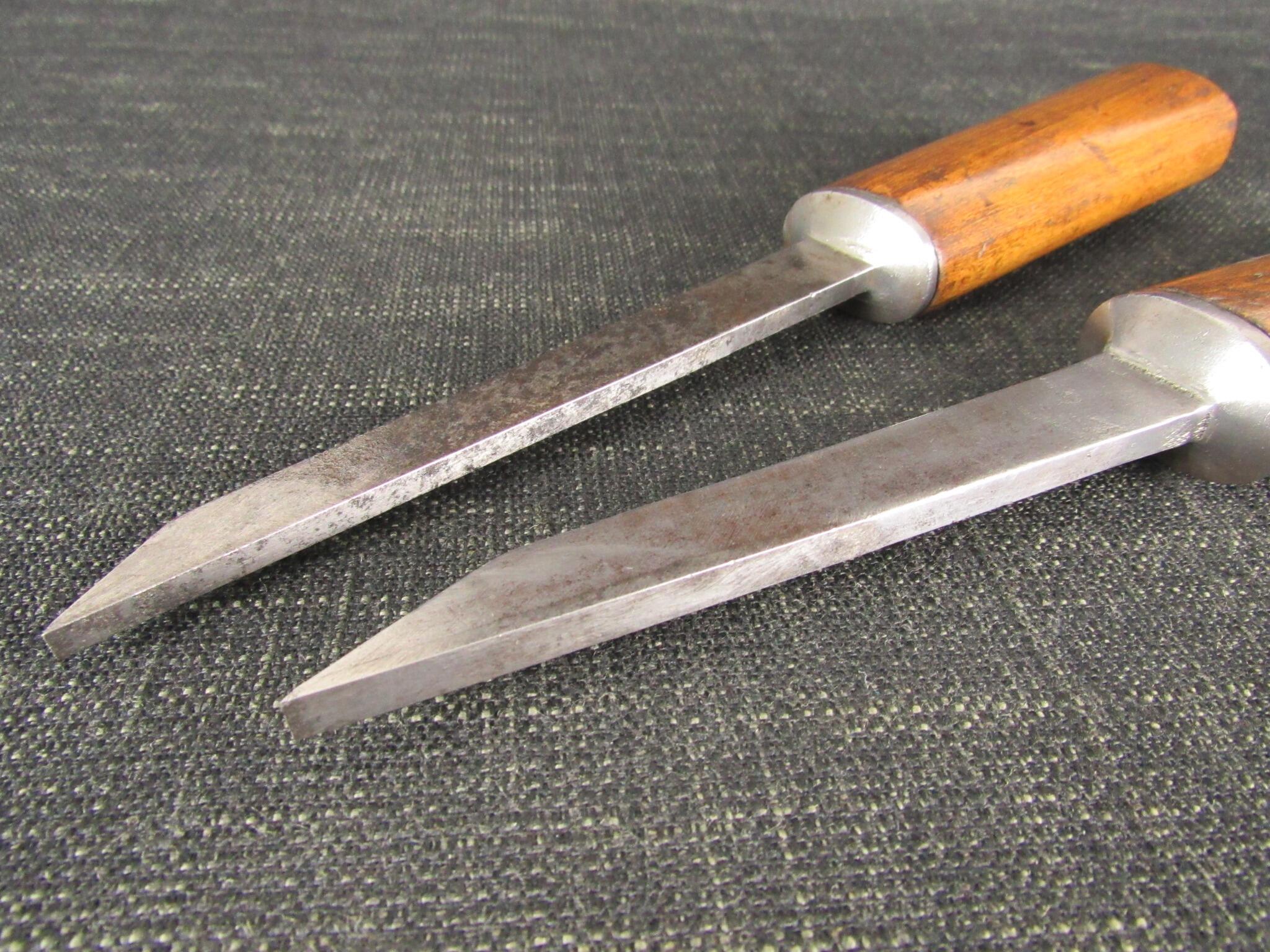 Pair of WARD Mortice Chisels - 3/16 & 1/4 inch - Pig Stickers *SOLD*