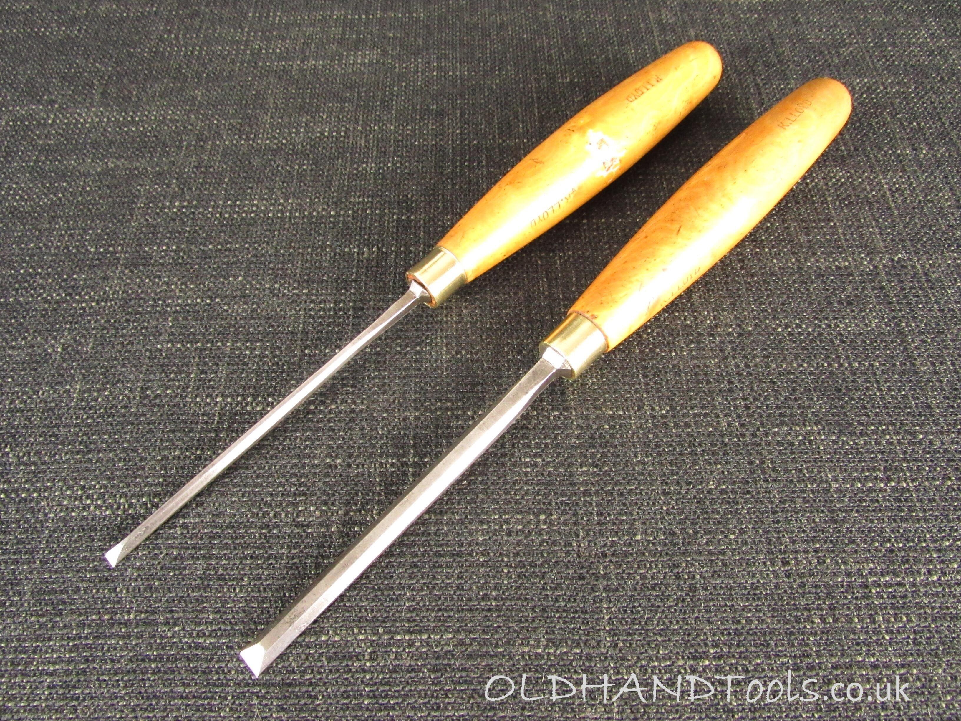 Pair of MARPLES Bevel Edge Chisels with Boxwood Handles - 1/8 & 1/4 ...