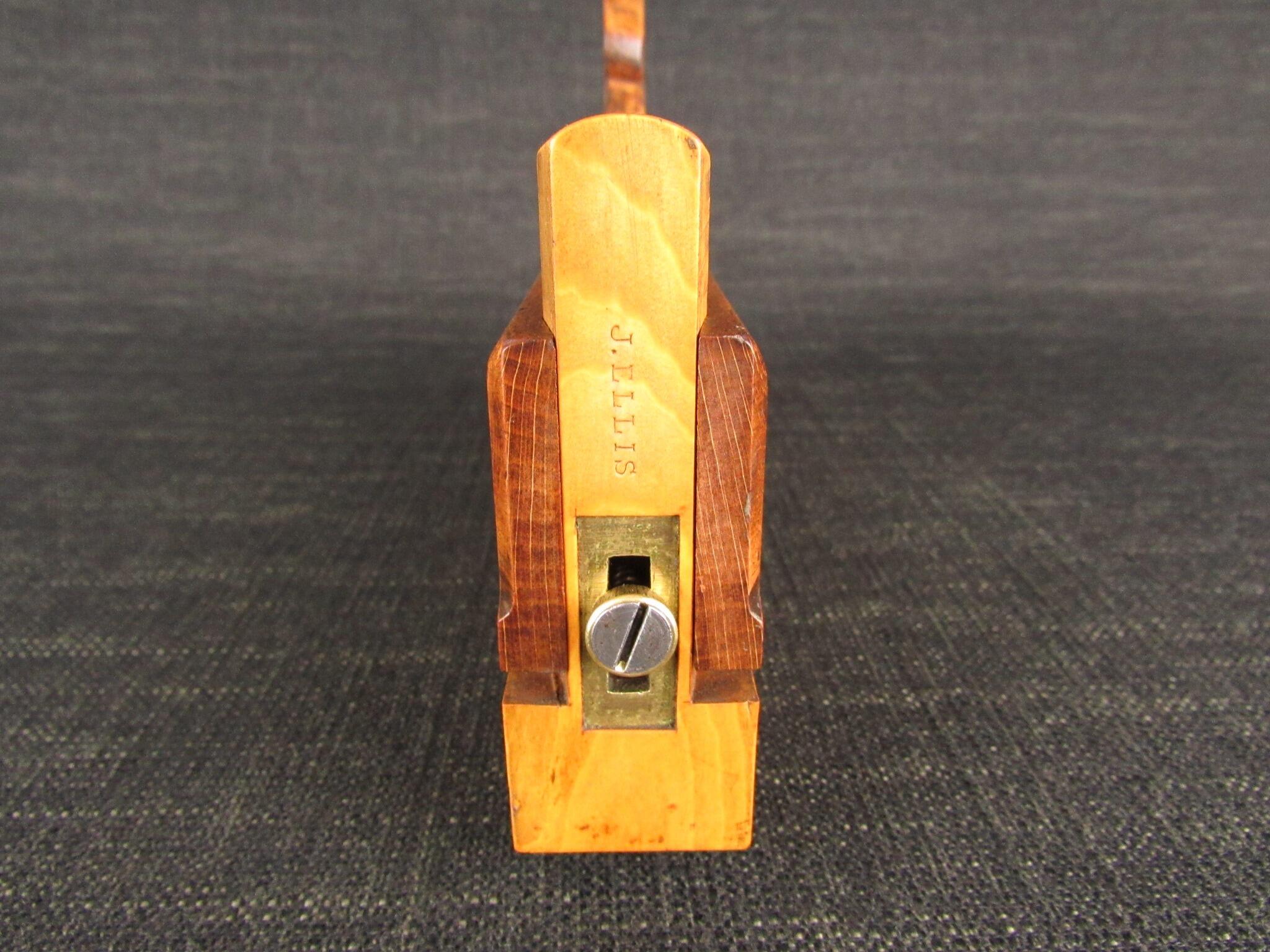 Wooden Compass Skew Rebate Plane with Boxwood Depth Stop *SOLD*