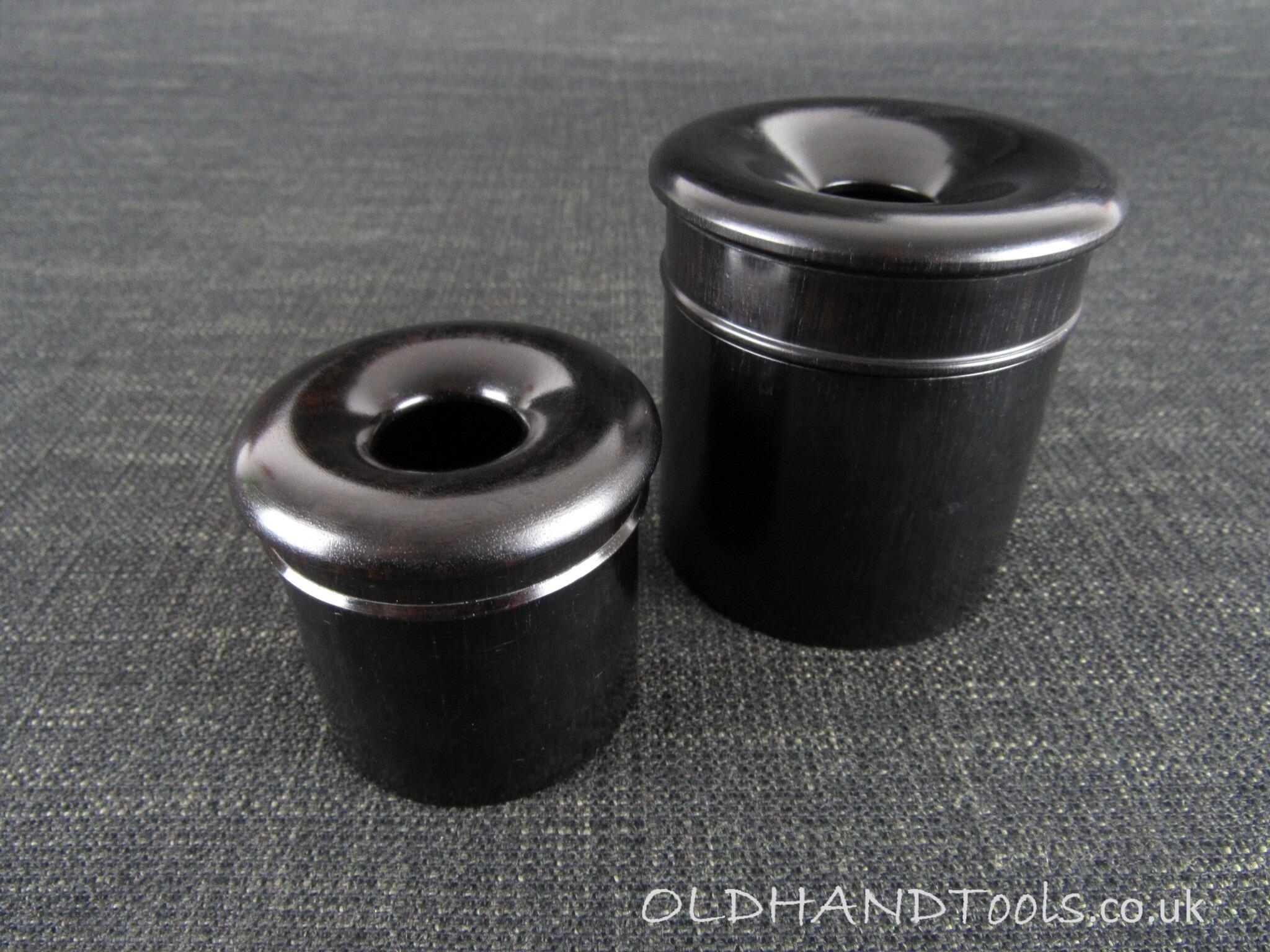 2 Ebony Lidded Pots *SOLD*