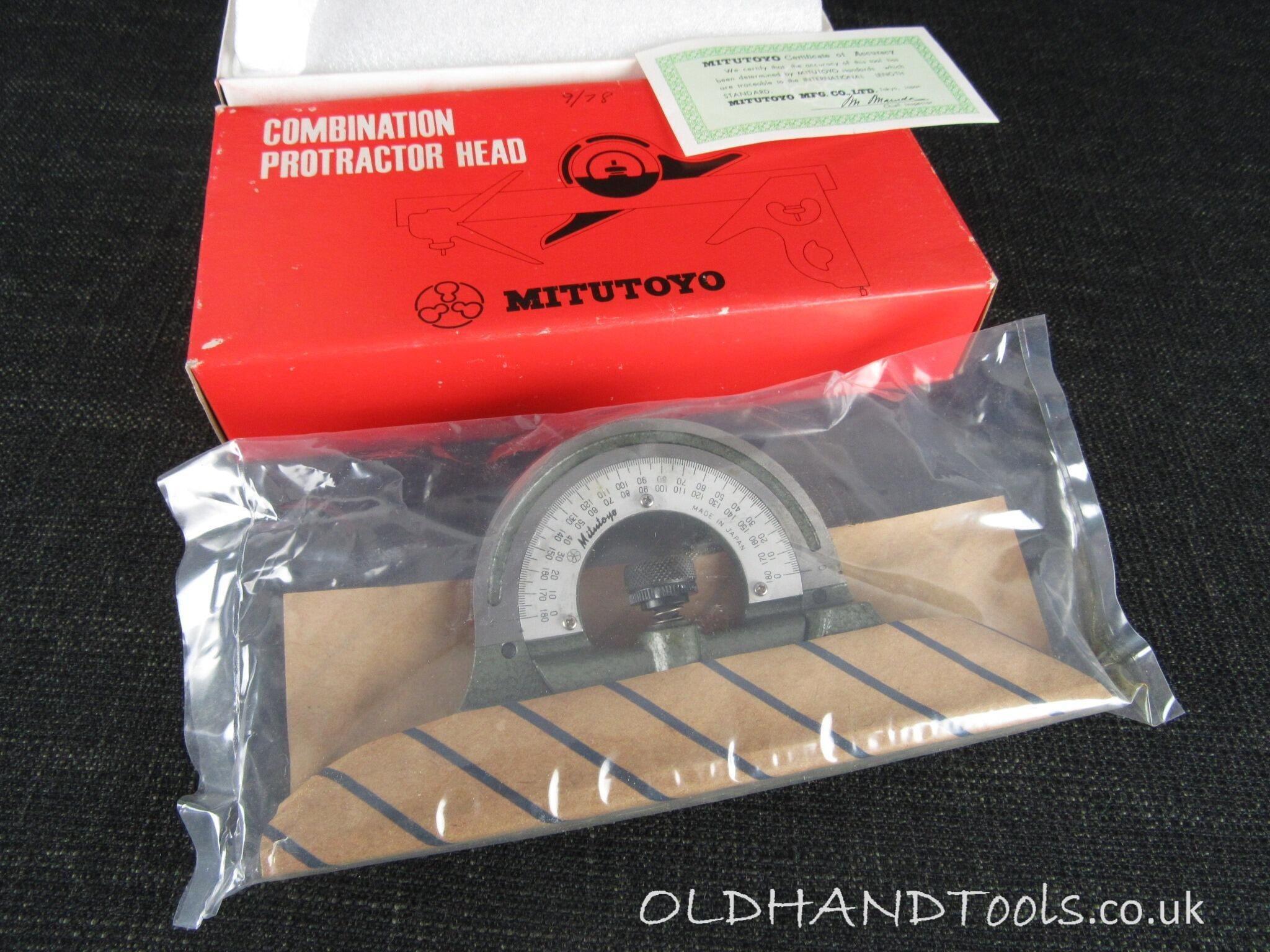MITUTOYO Combination Set Protractor Head - 180-301 - New Old Stock *SOLD*