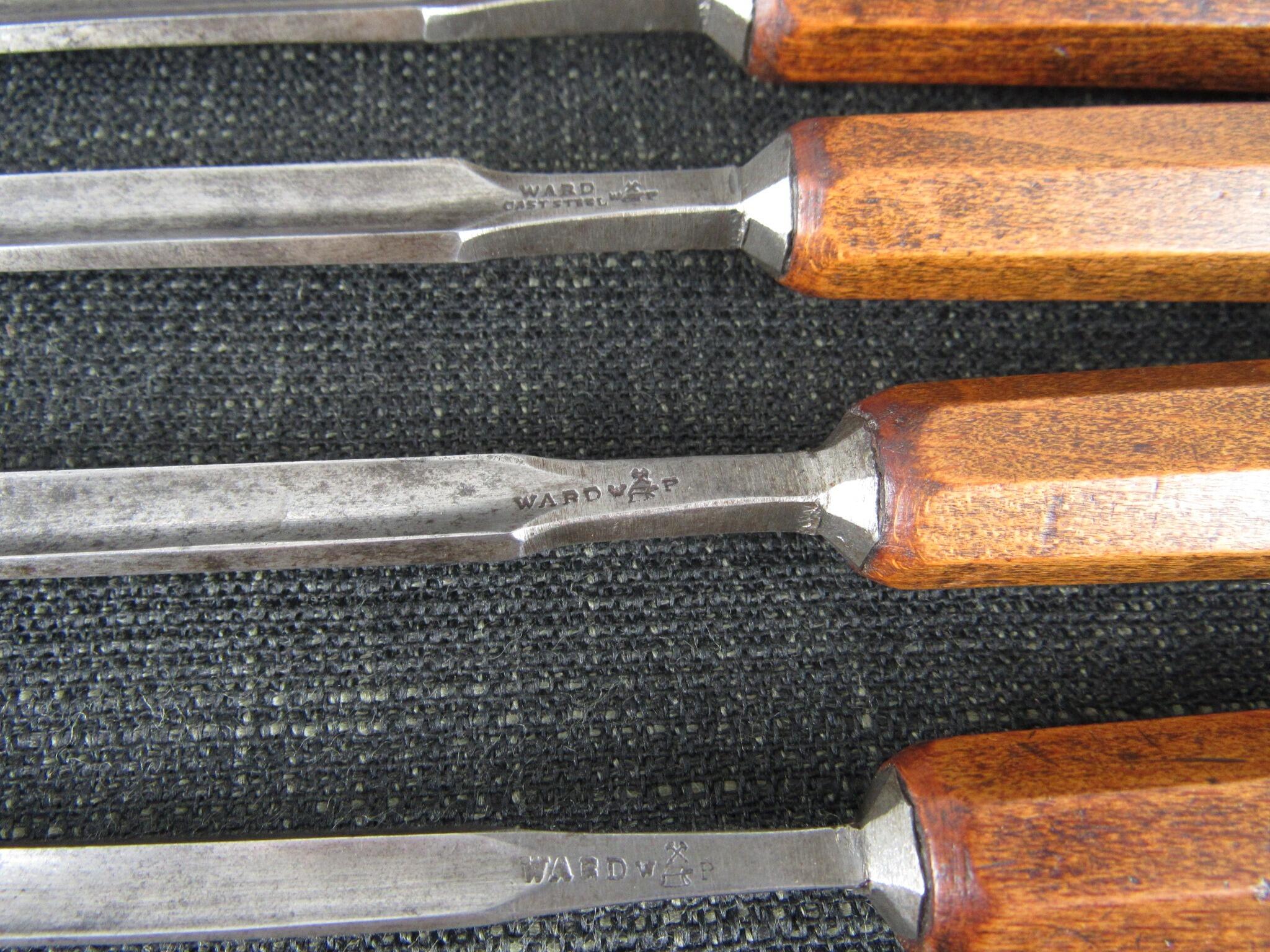 Graduated Set of 6 WARD Firmer Gouges *SOLD*