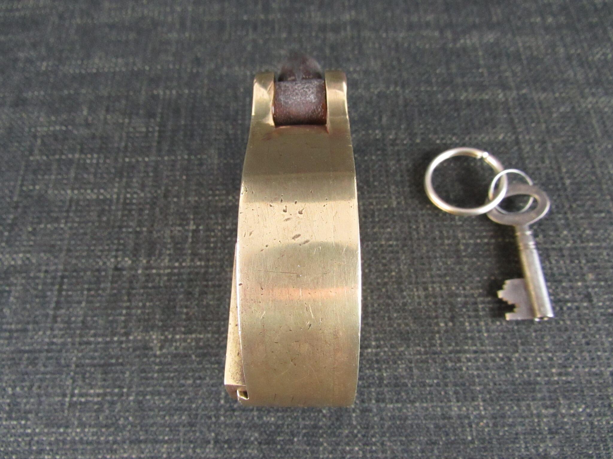 Antique Patent CHUBB Brass Padlock & Key