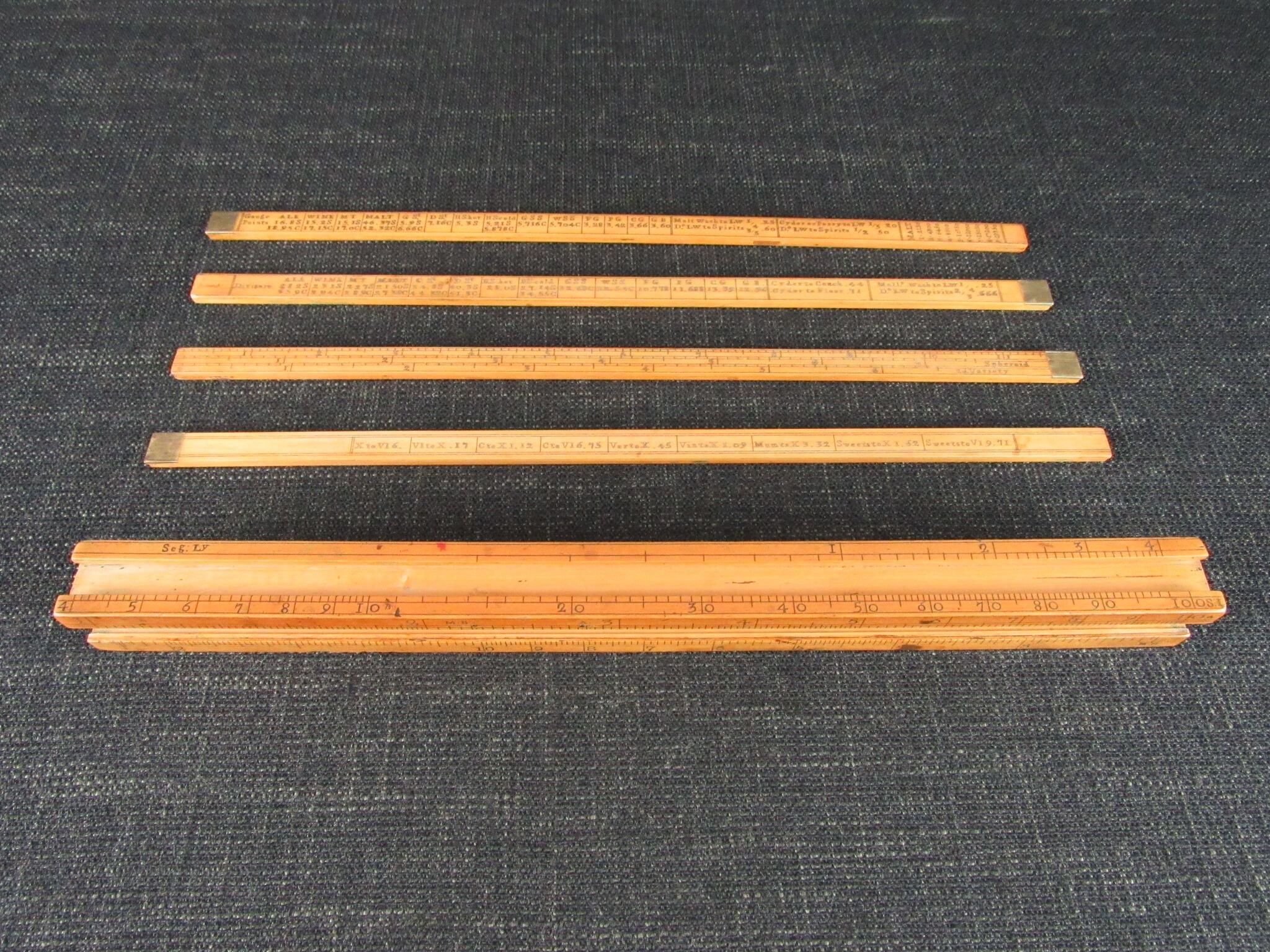 18th Century 4 Slide Gaugers' Rule by EDWARD ROBERTS *SOLD*