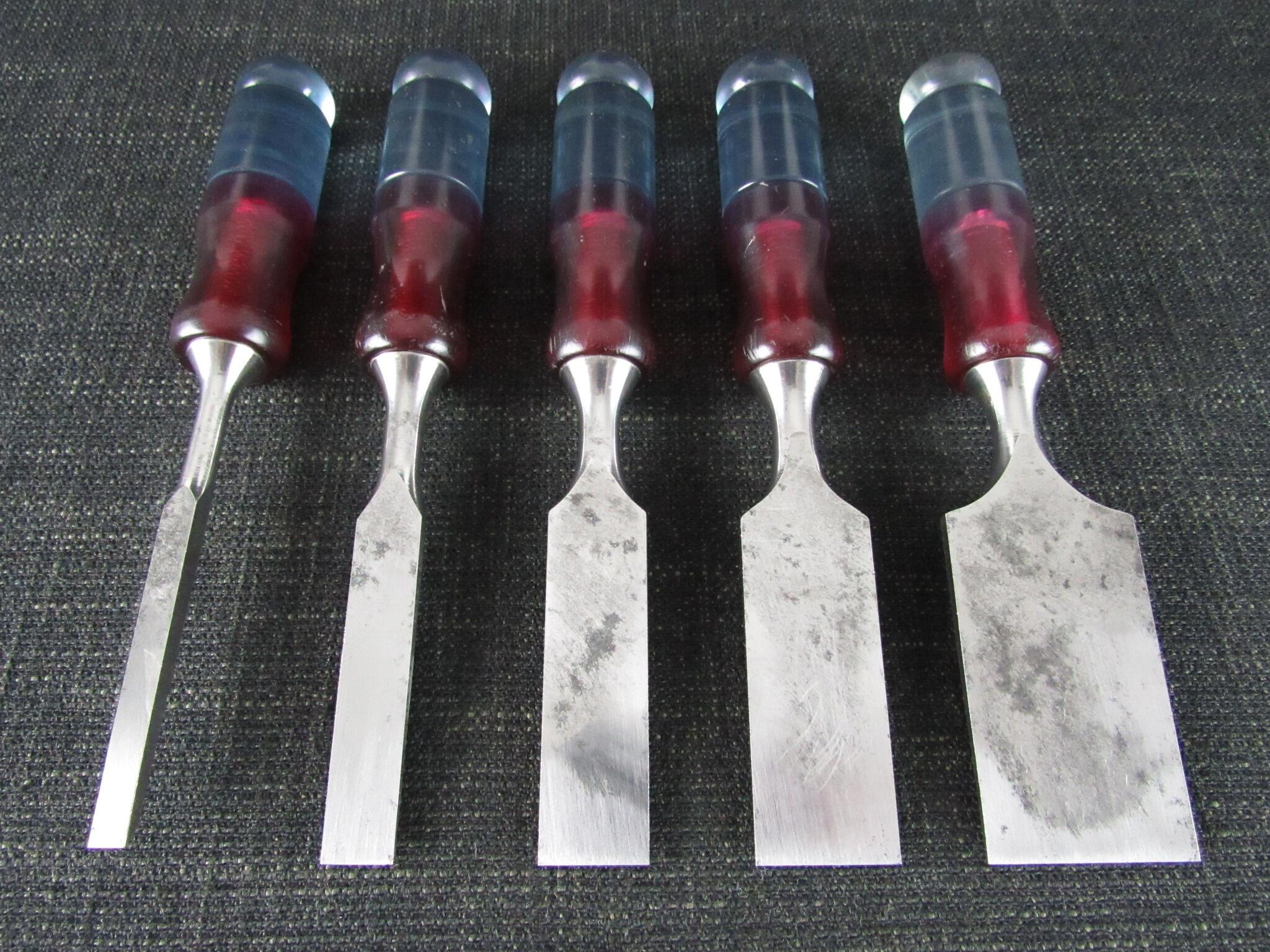 Set of 5 BUCK BROTHERS Butt Chisels *SOLD*