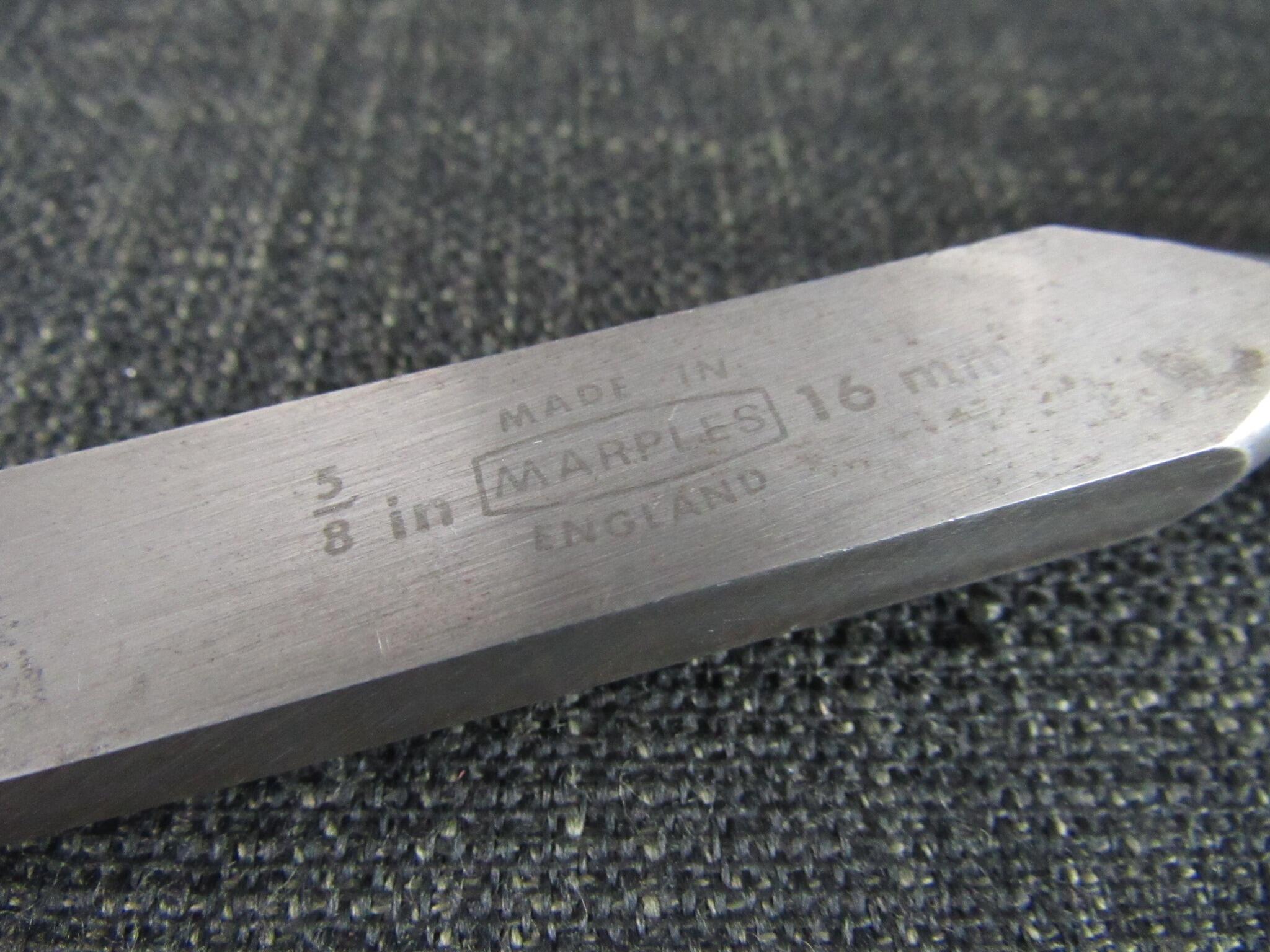 MARPLES 5/8 inch Registered Mortice Chisel