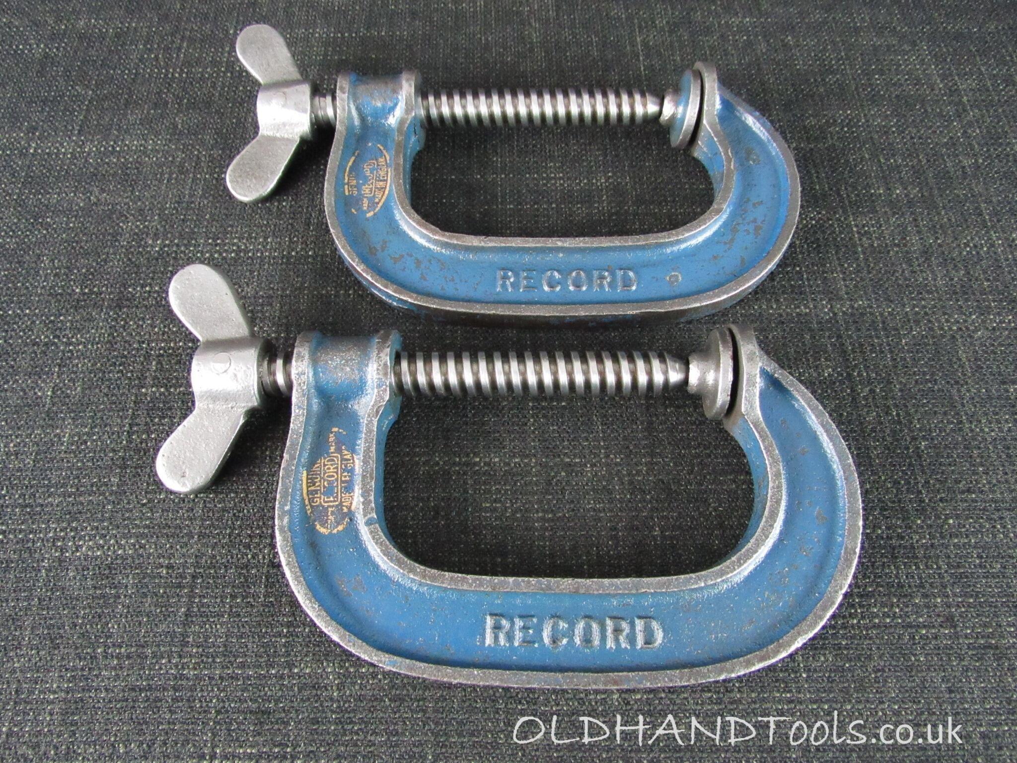 Pair of RECORD 3 inch G Clamps *SOLD*