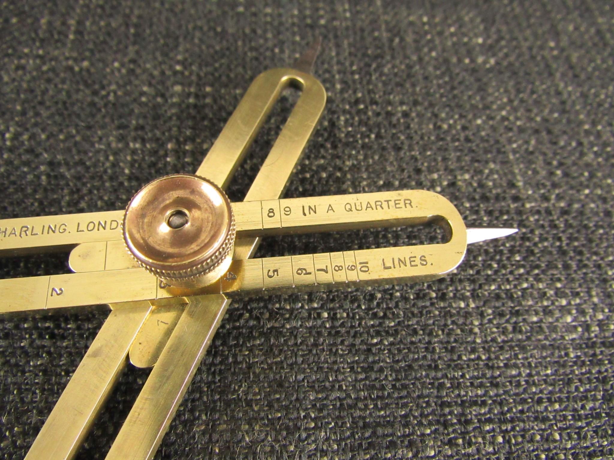 W H HARLING Proportional Dividers SOLD 