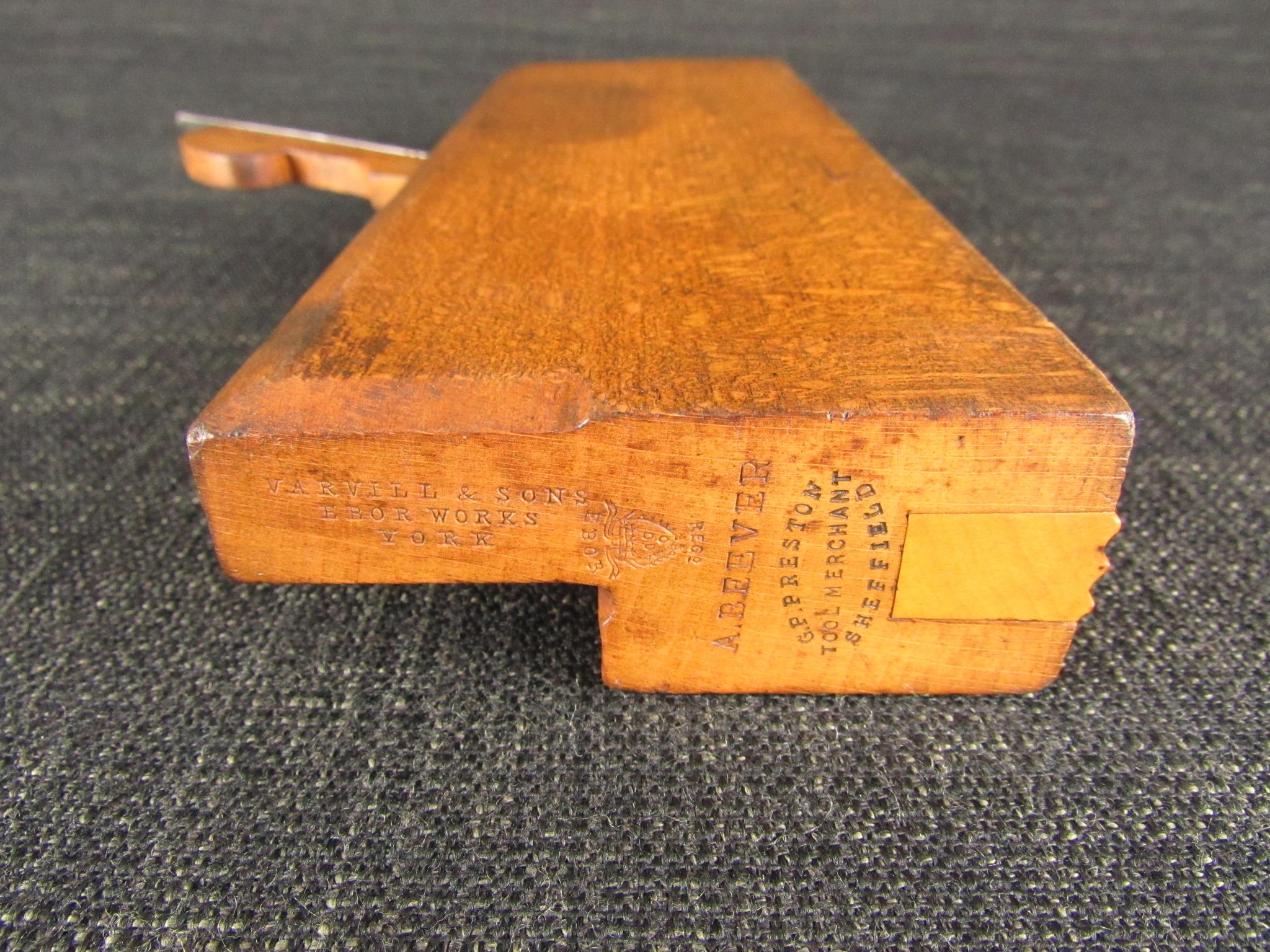 VARVILL Double Reed Moulding Plane for GP PRESTON *SOLD*