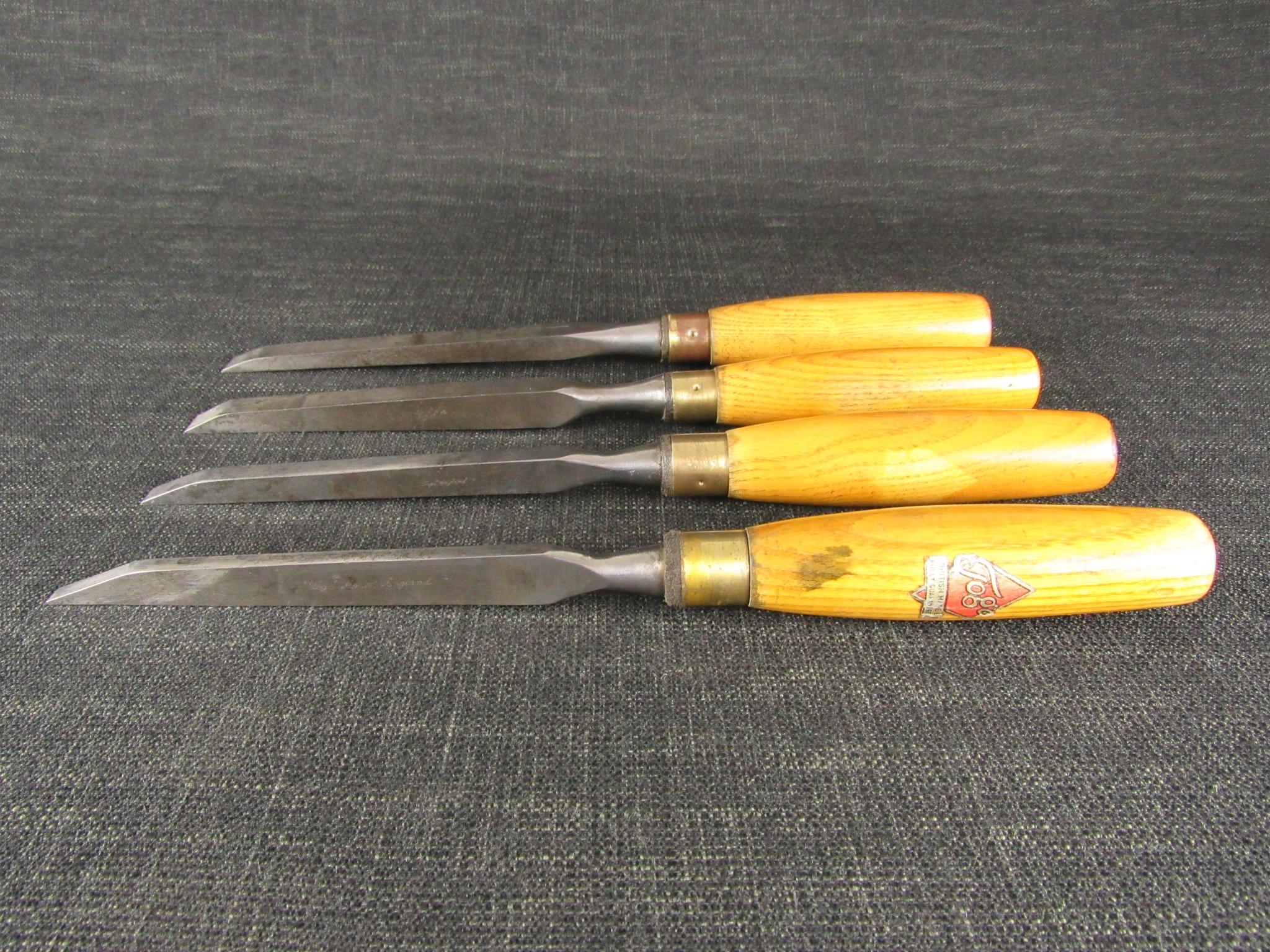 Set of 4 TOGA Mortice Chisels *SOLD*